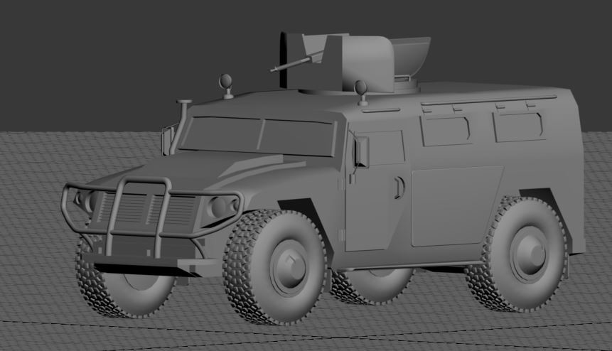 ArtStation - WIP- GAZ TIGR