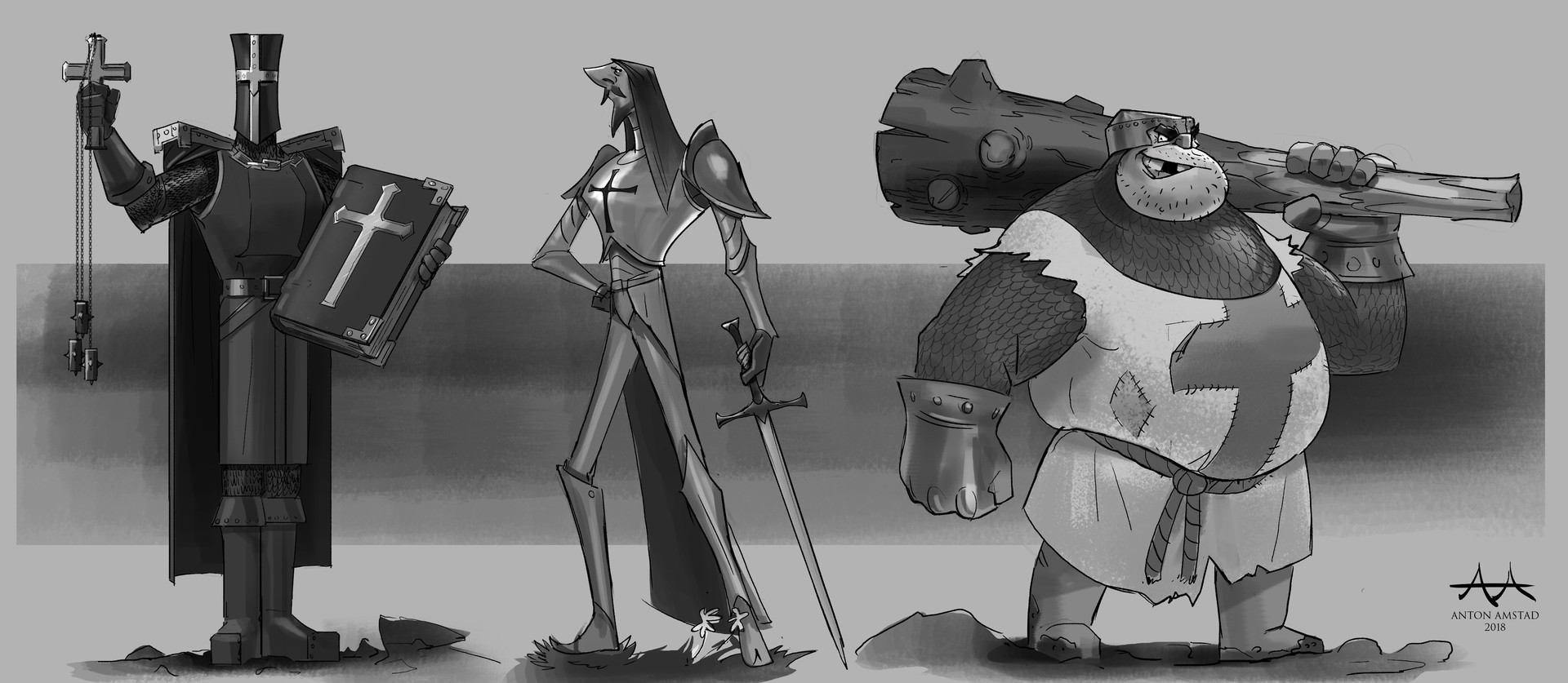 ArtStation - Crusading Knights Lineup