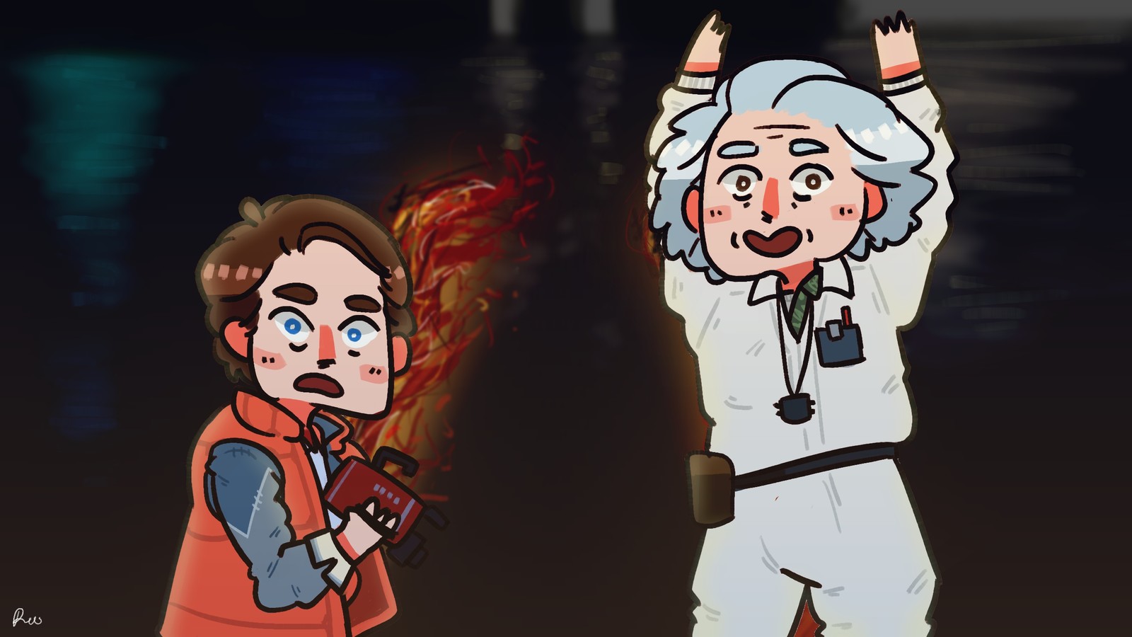 Reuben - Back to the Future redraw stills