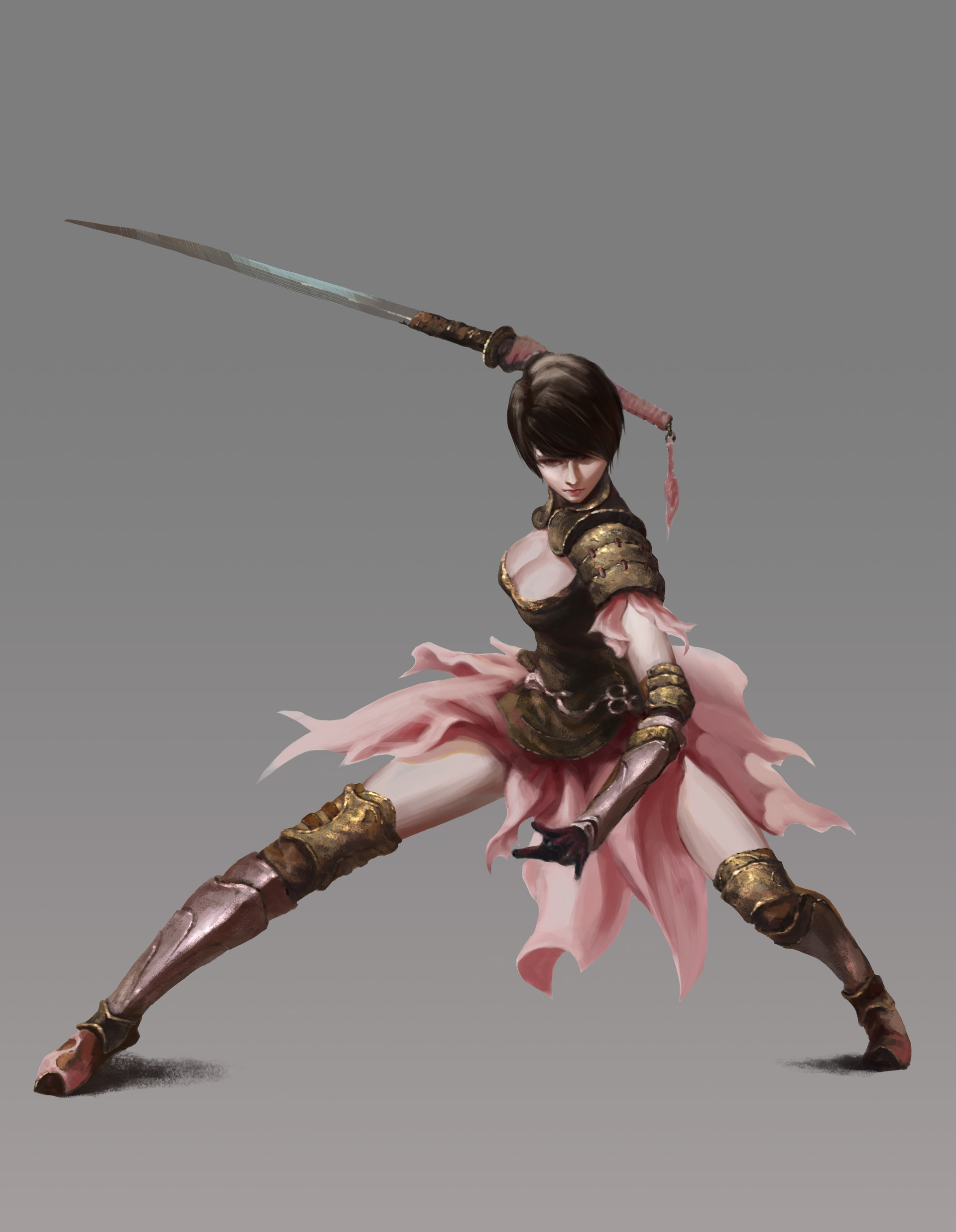 ArtStation - Pink Swordsman