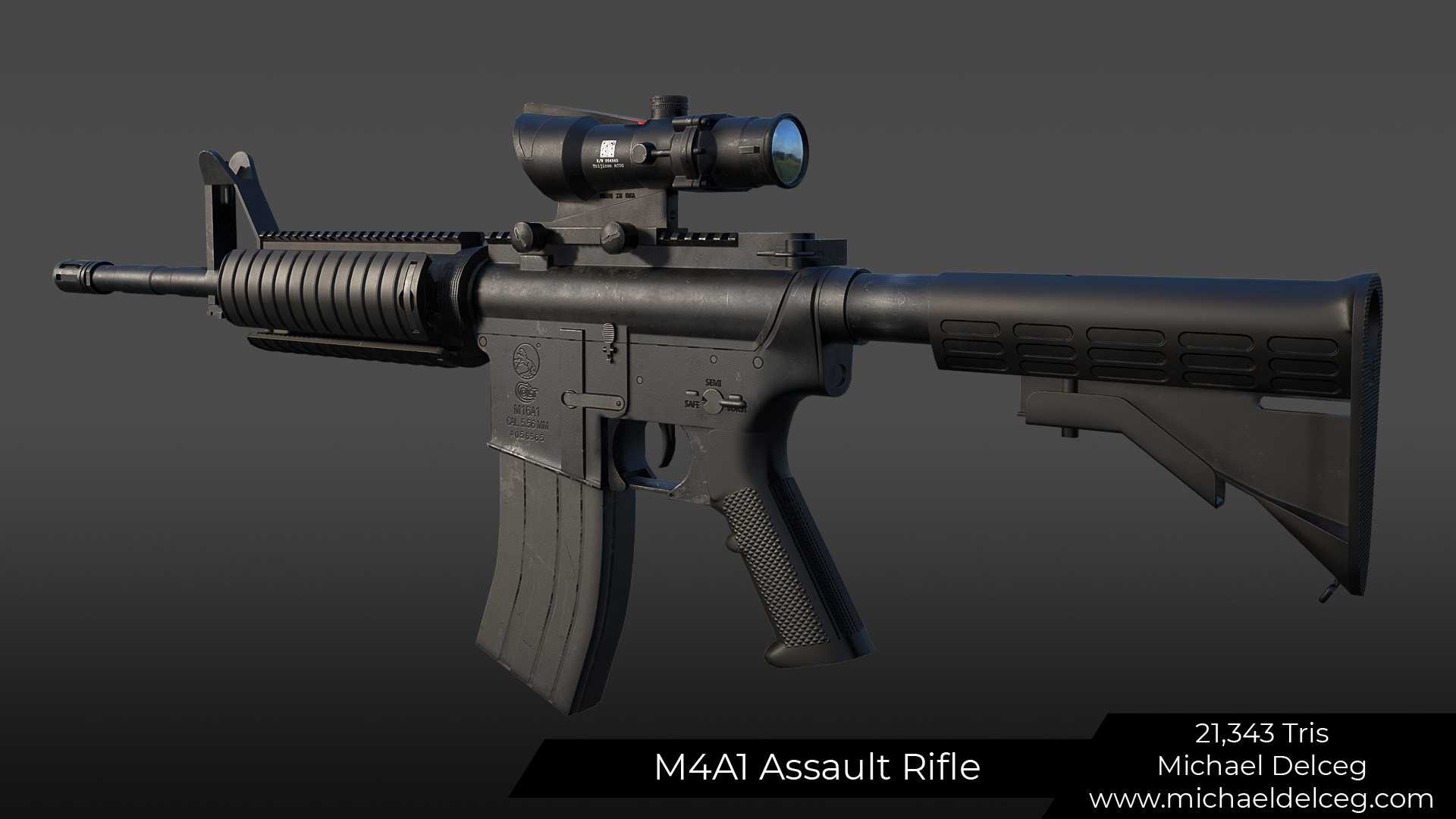ArtStation - M4A1 Assault Rifle