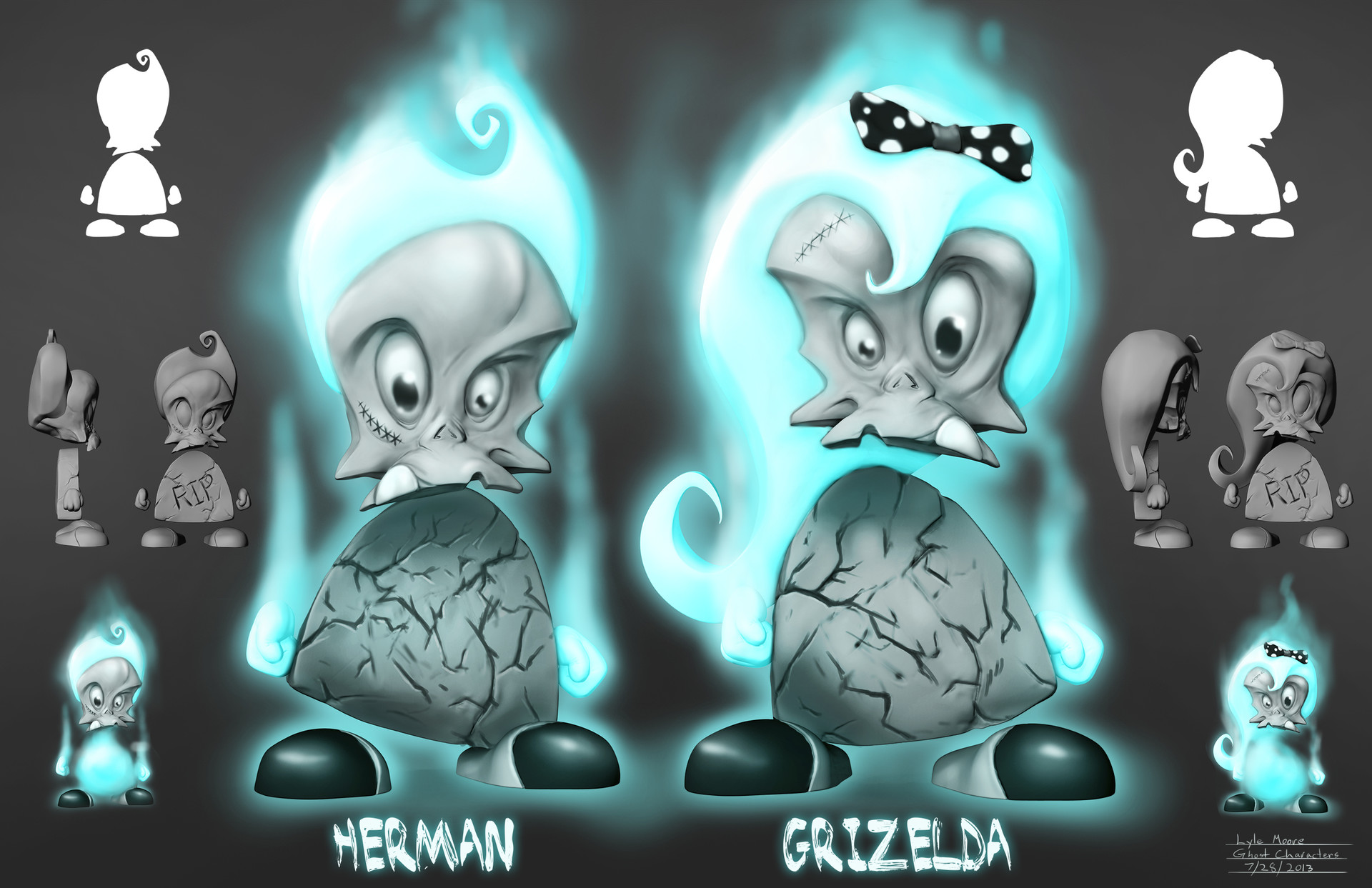 ArtStation - Cartoon characters for a running game