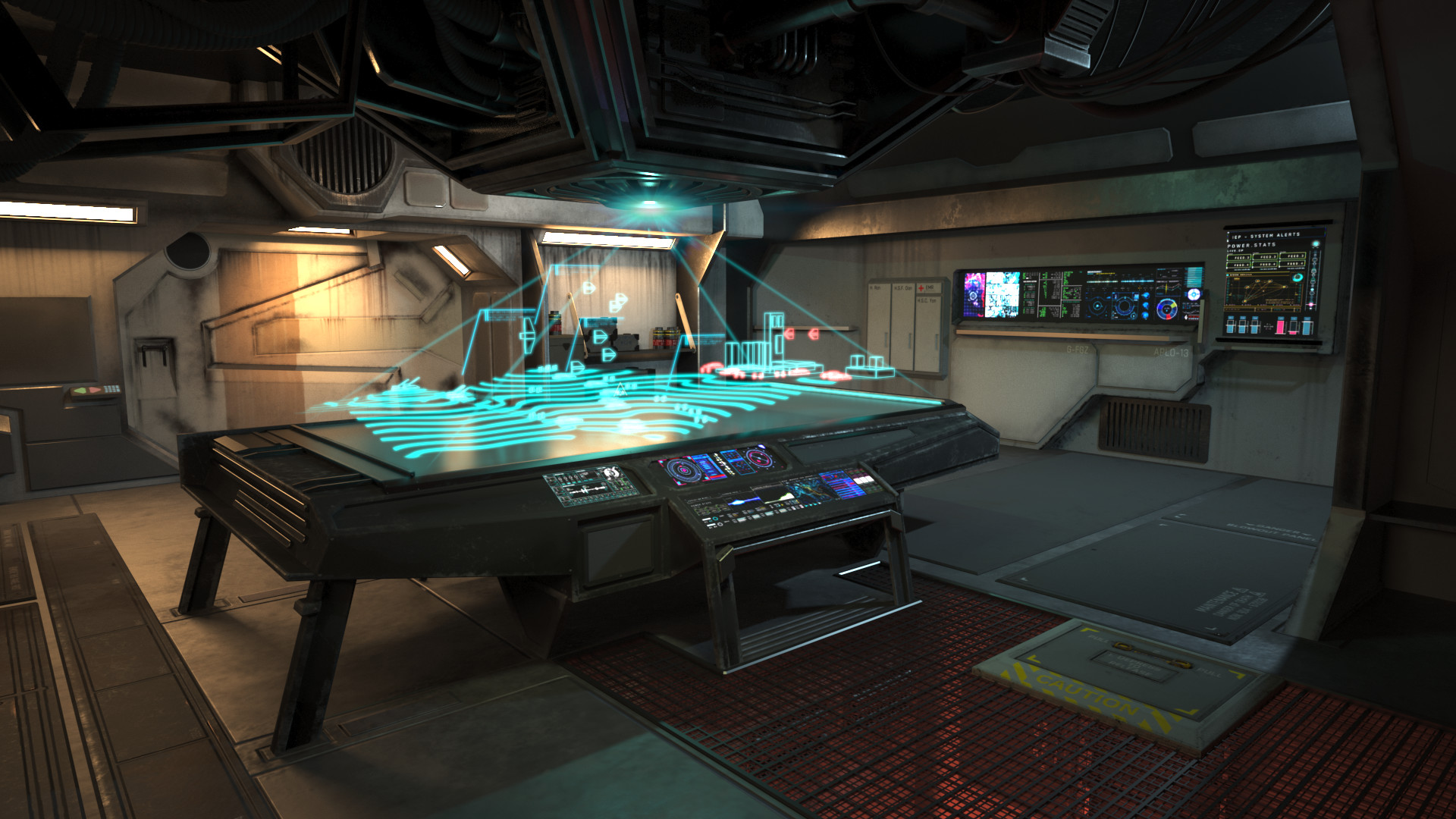 ArtStation - Sci-Fi Command/Plotting Room
