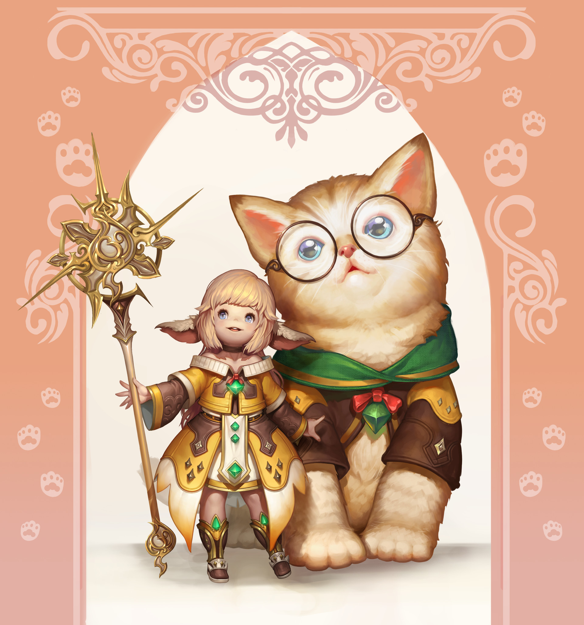 ArtStation - Baby Summoner and Cat Summoner