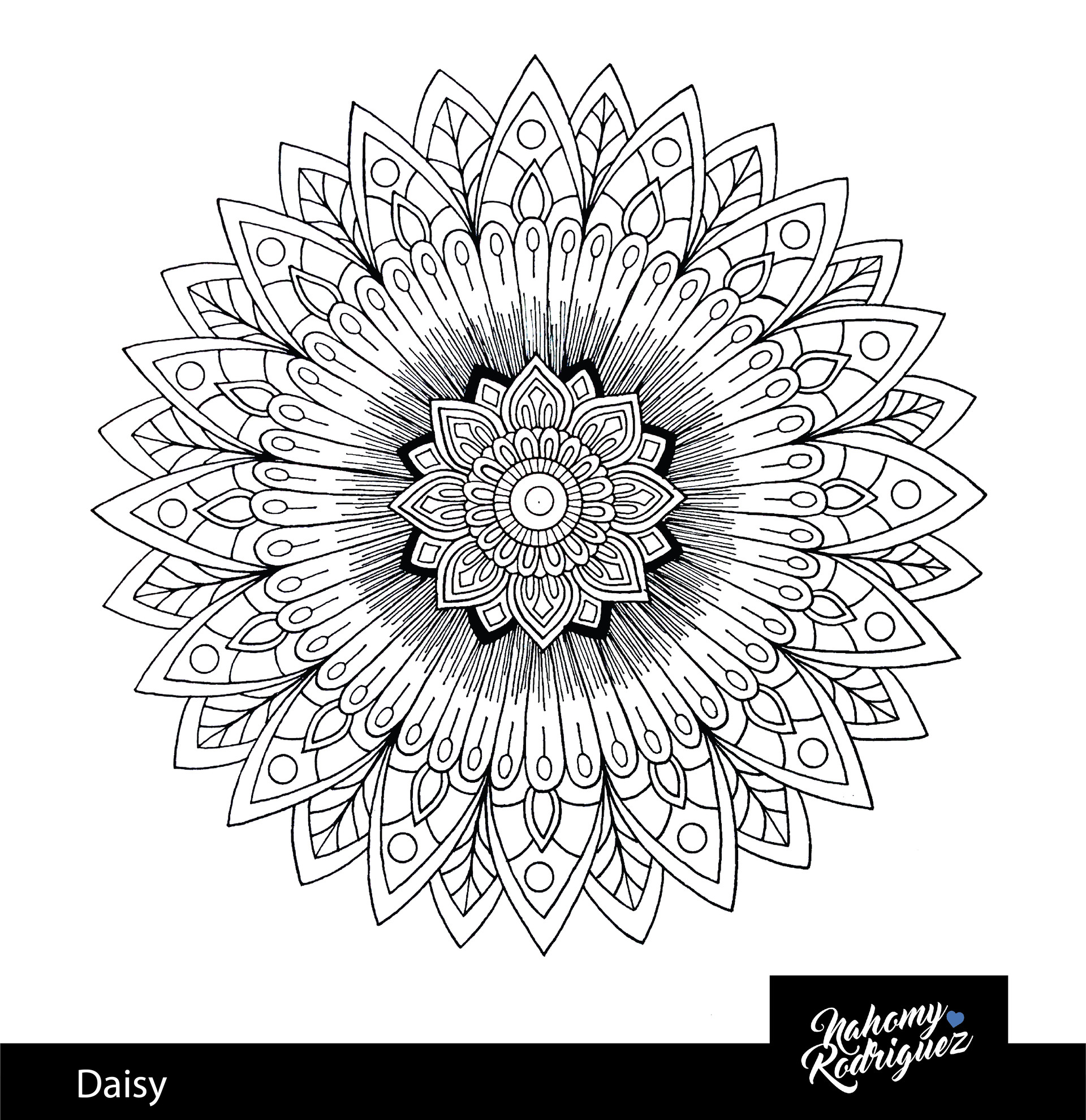 ArtStation - [MANDALA] Daisy