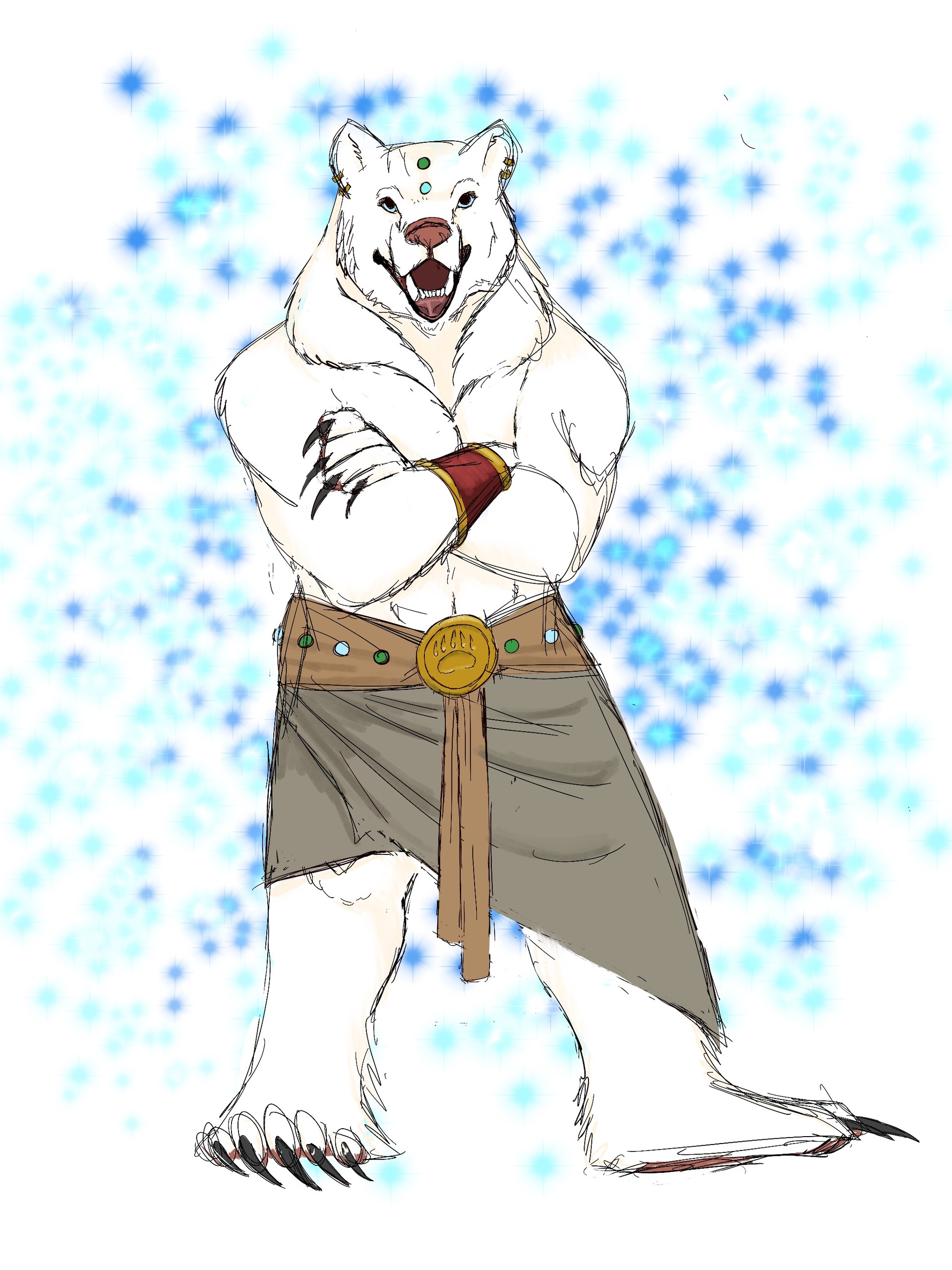 ArtStation - Sapphire the Ursine Monk