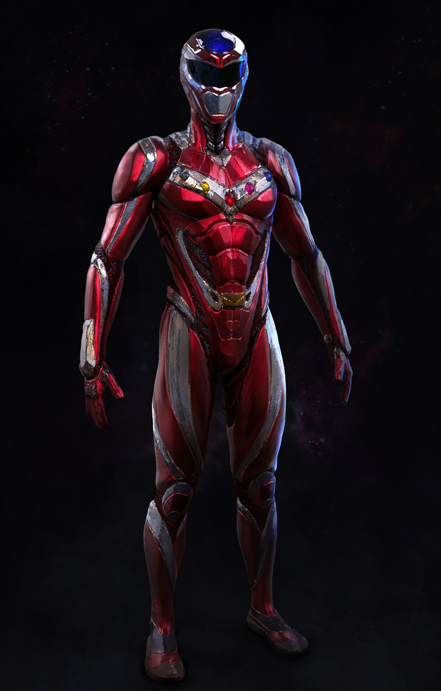 ArtStation - Red in Space Ranger, Jonathan Hernandez