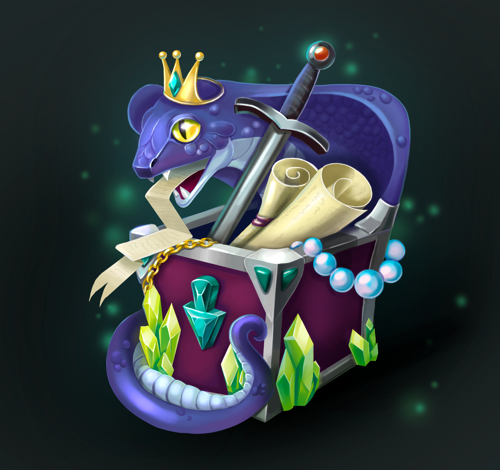 ArtStation - snake chest