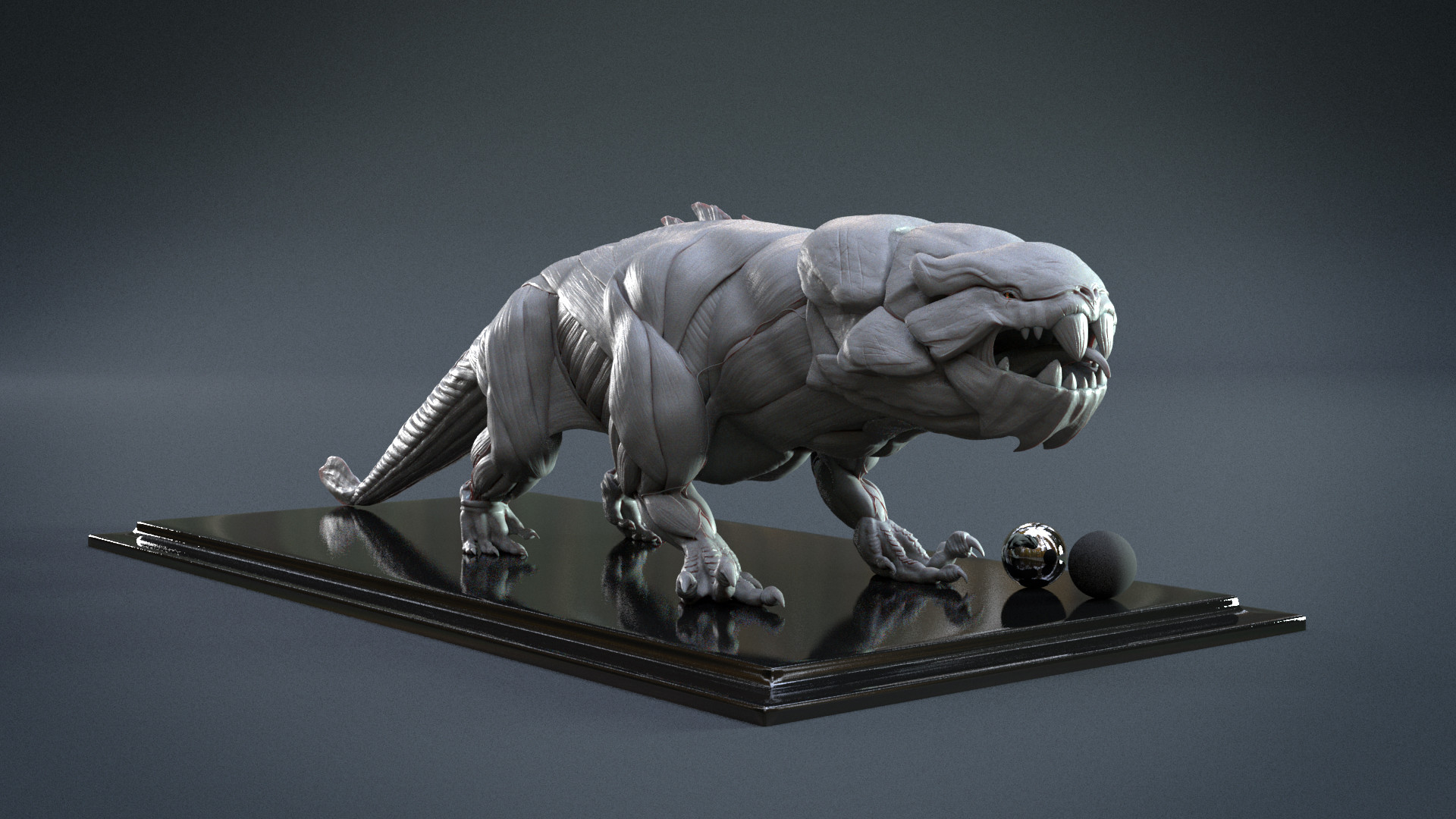 Nicolas MOREL - Draco Bullitis Study n°1 : Muscles