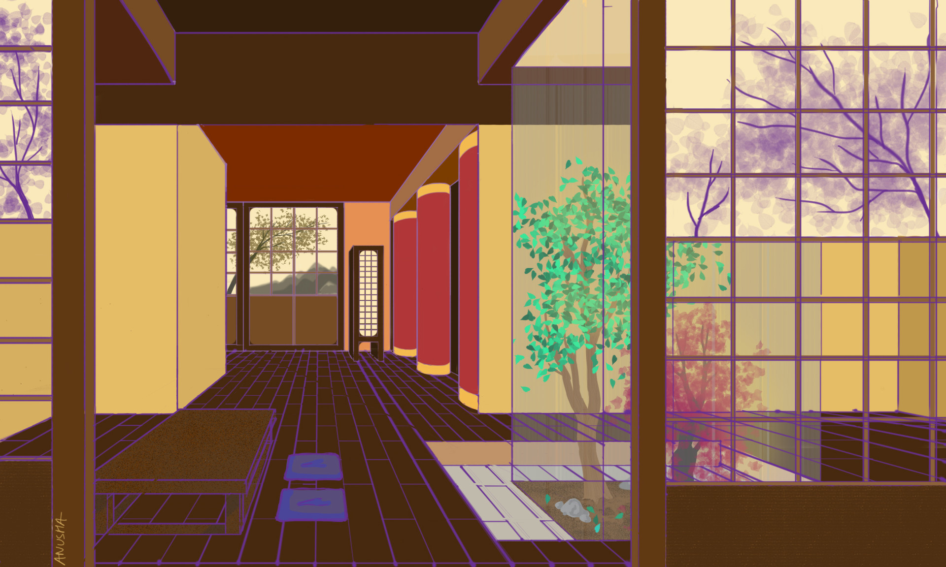 ArtStation - One point perspective