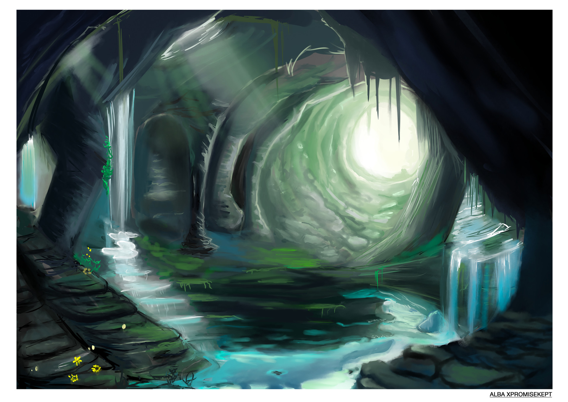 ArtStation - THE CAVE - FAST CONCEPT ART