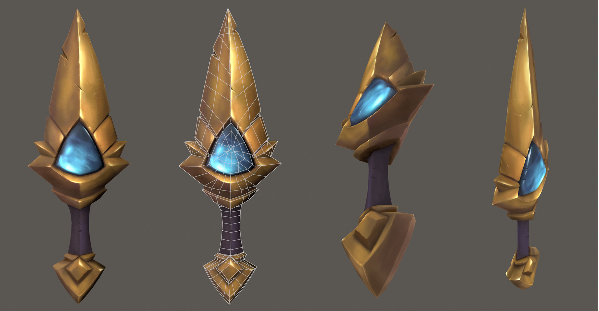 MageKrage - Stylized Golden Dagger