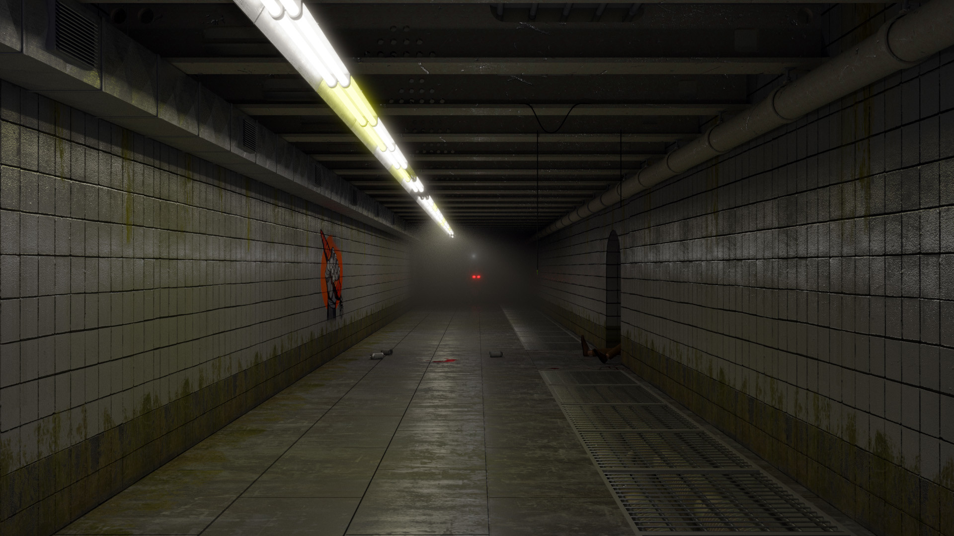 ArtStation - Creepy hallway