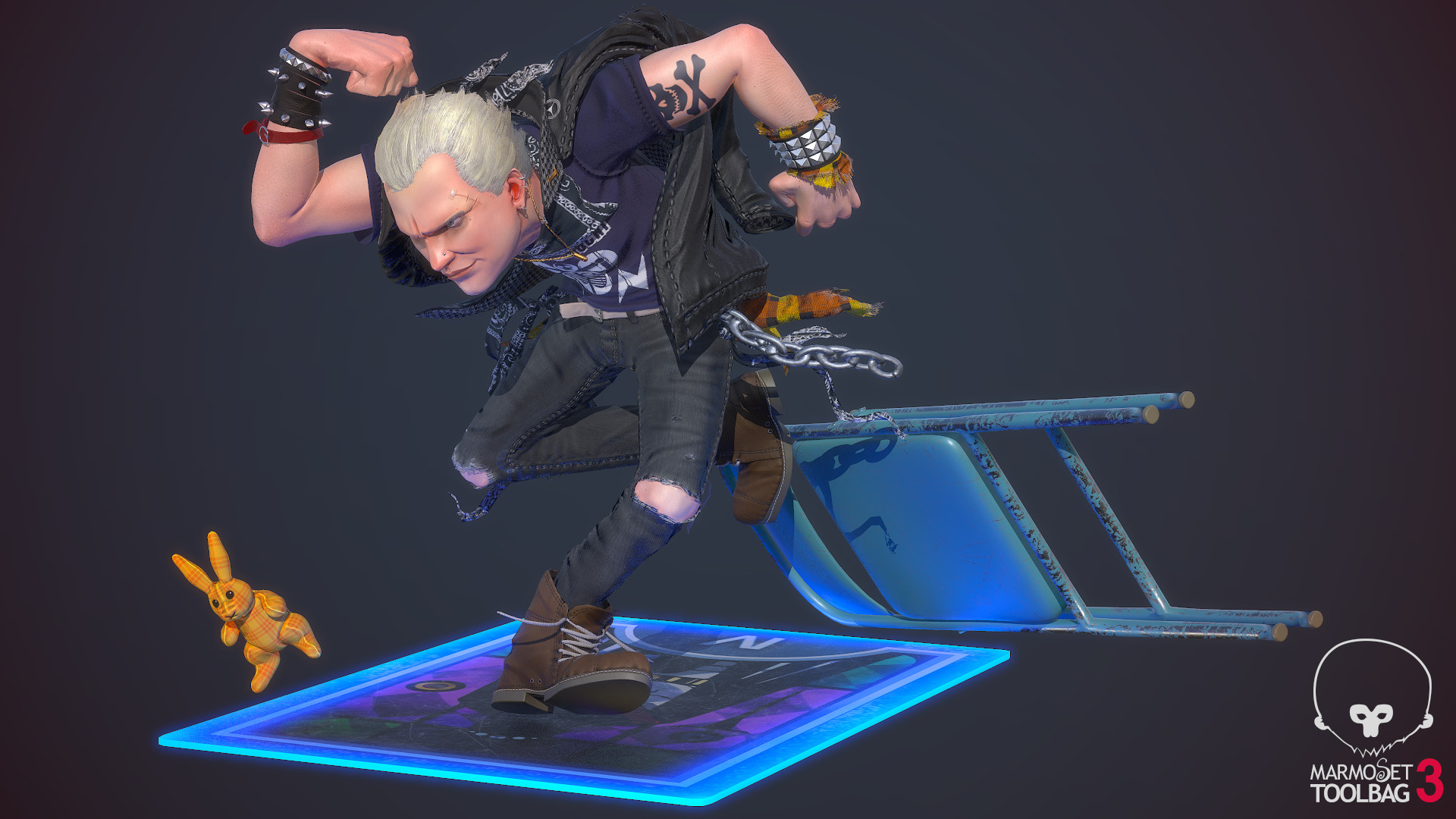 ArtStation - Kanji is a Punk (Retrogasm 2018 Finalist, Persona 4)