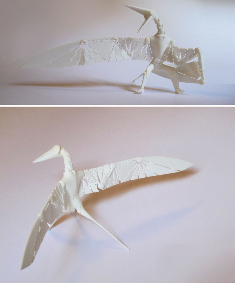 Pterodactyl 3D Printed Model Dolls & Action Figures Toys & Games etna ...