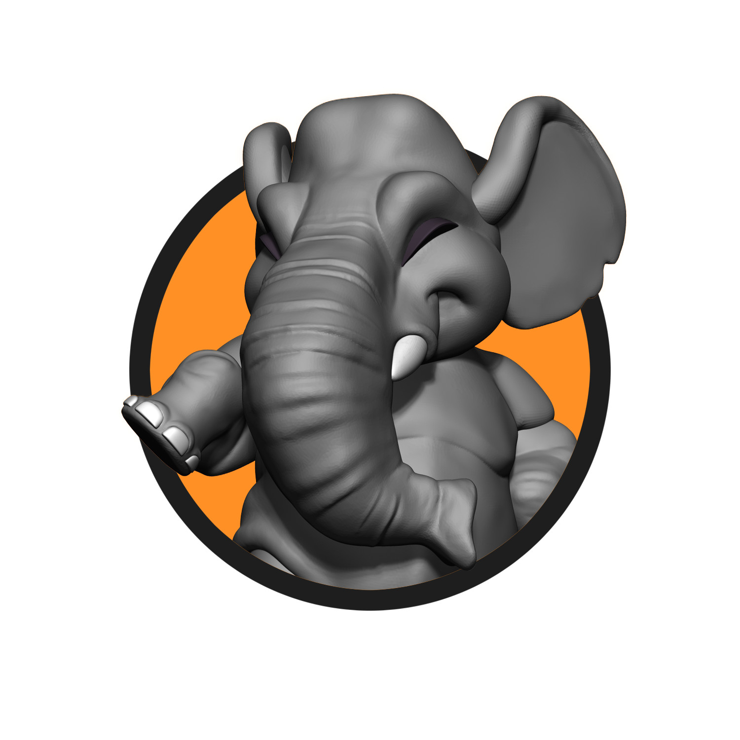 ArtStation - Desktop Buddy - Elephant