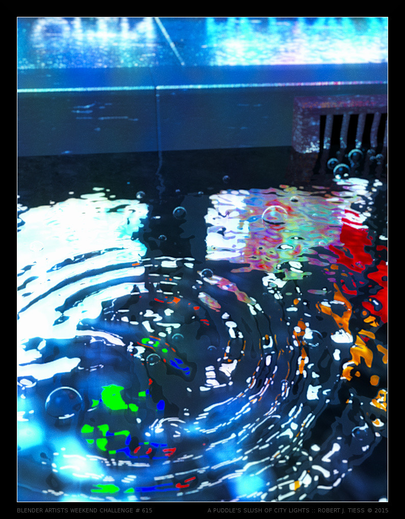 Robert Tiess - A Puddle's Slush of City Lights (2015)