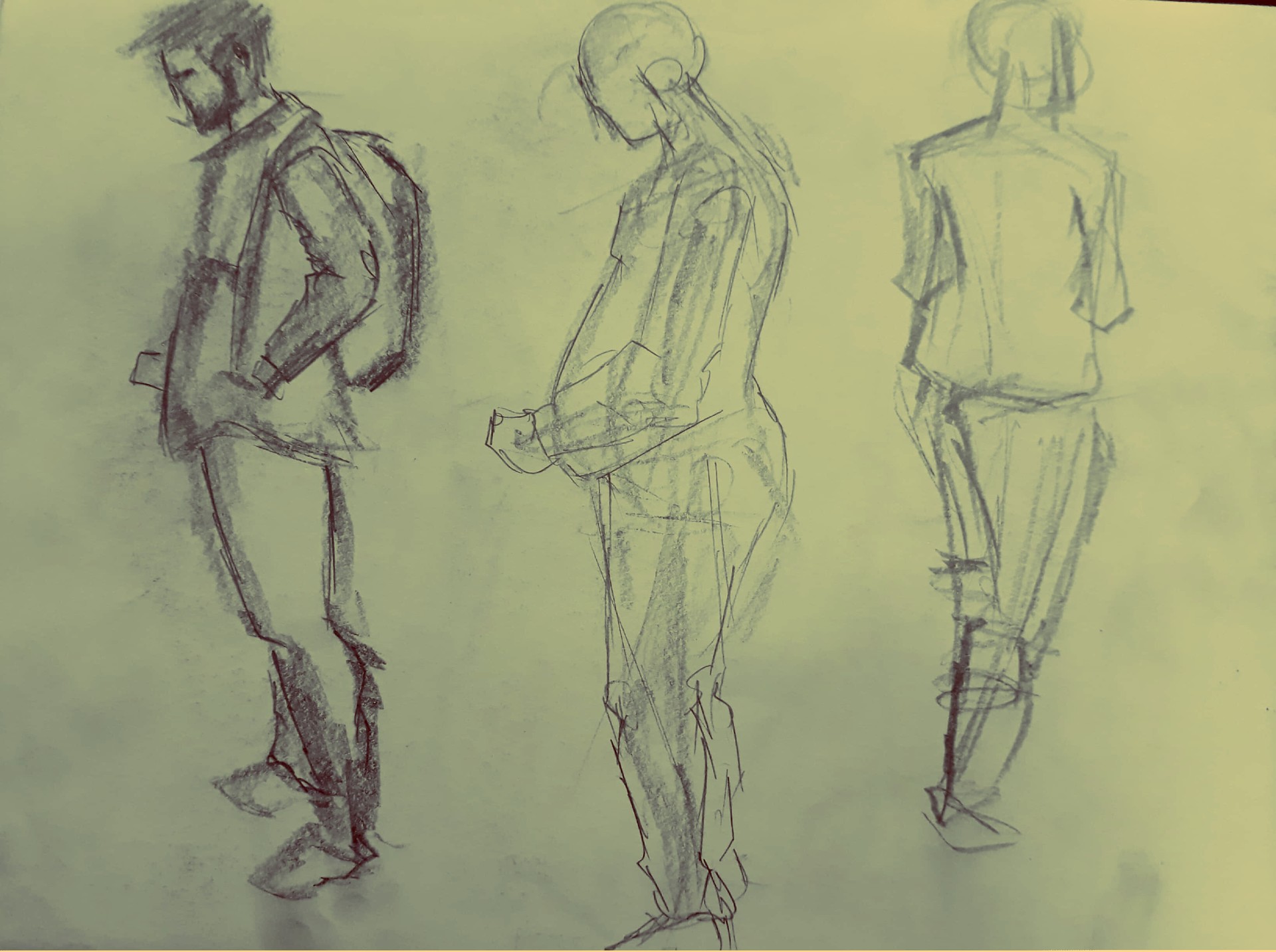 gesture drawing reference clothed