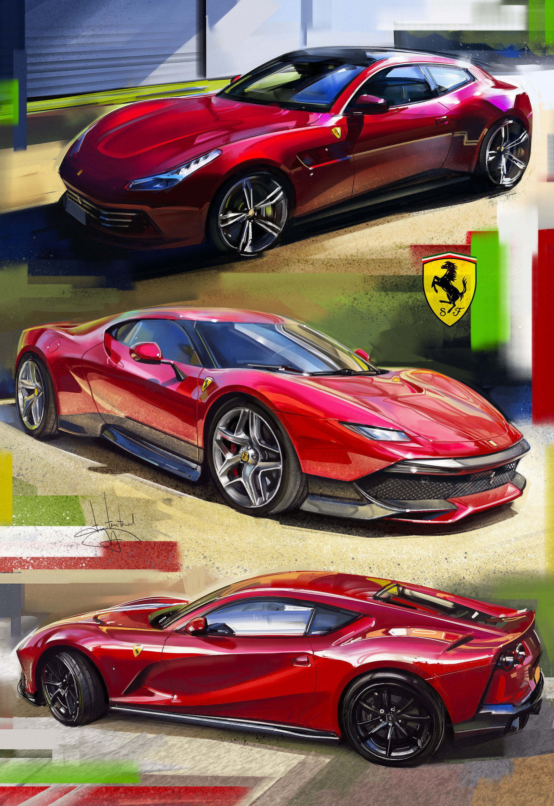 ArtStation - Ferrari Ferrari Ferrari
