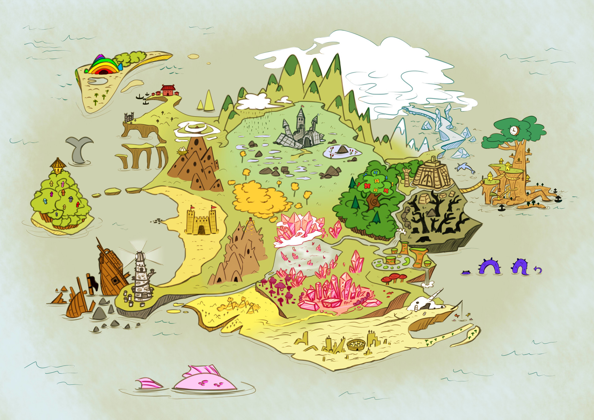 Magical Land Map