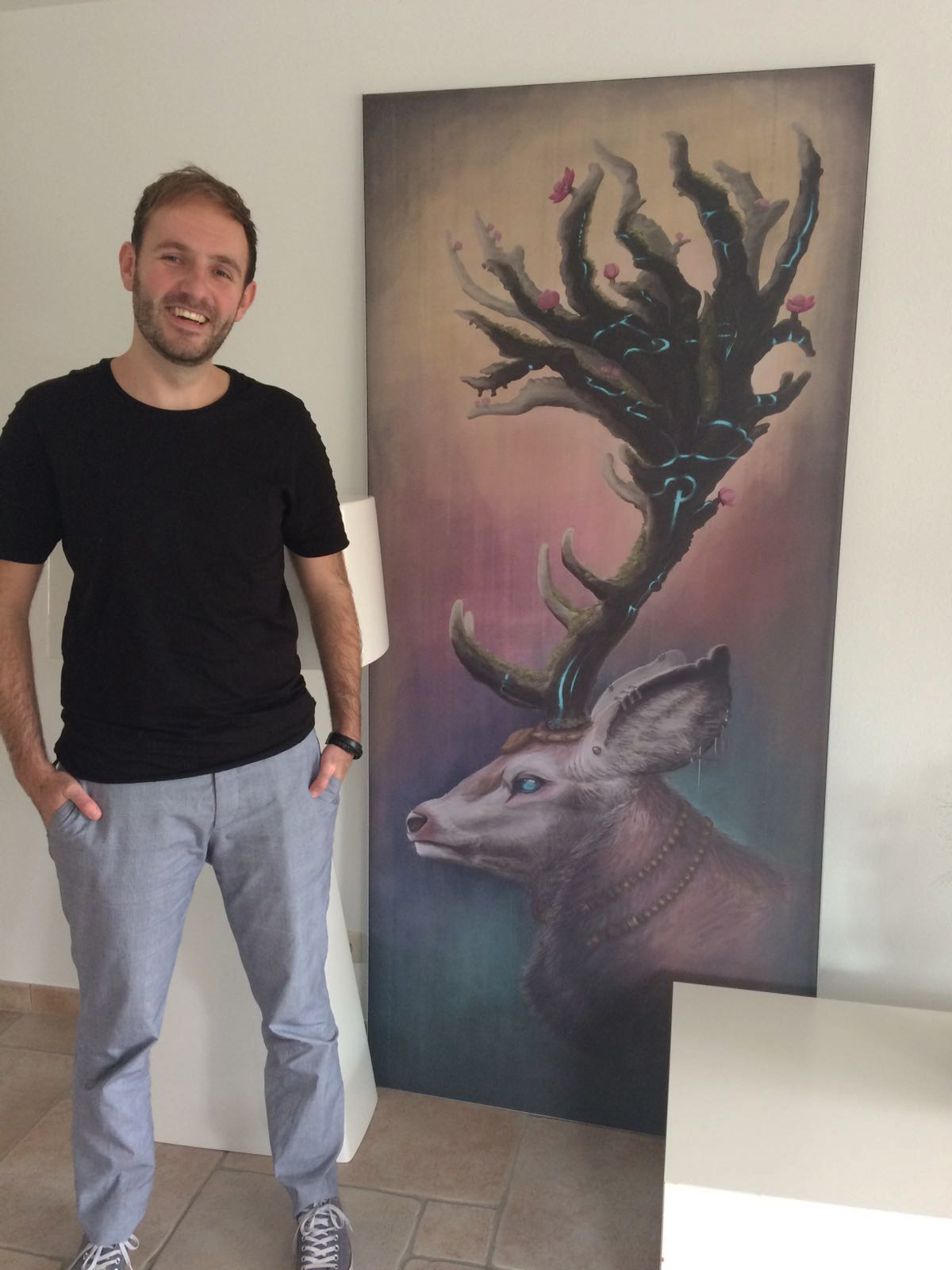 Rogier Stam - Deer Painting