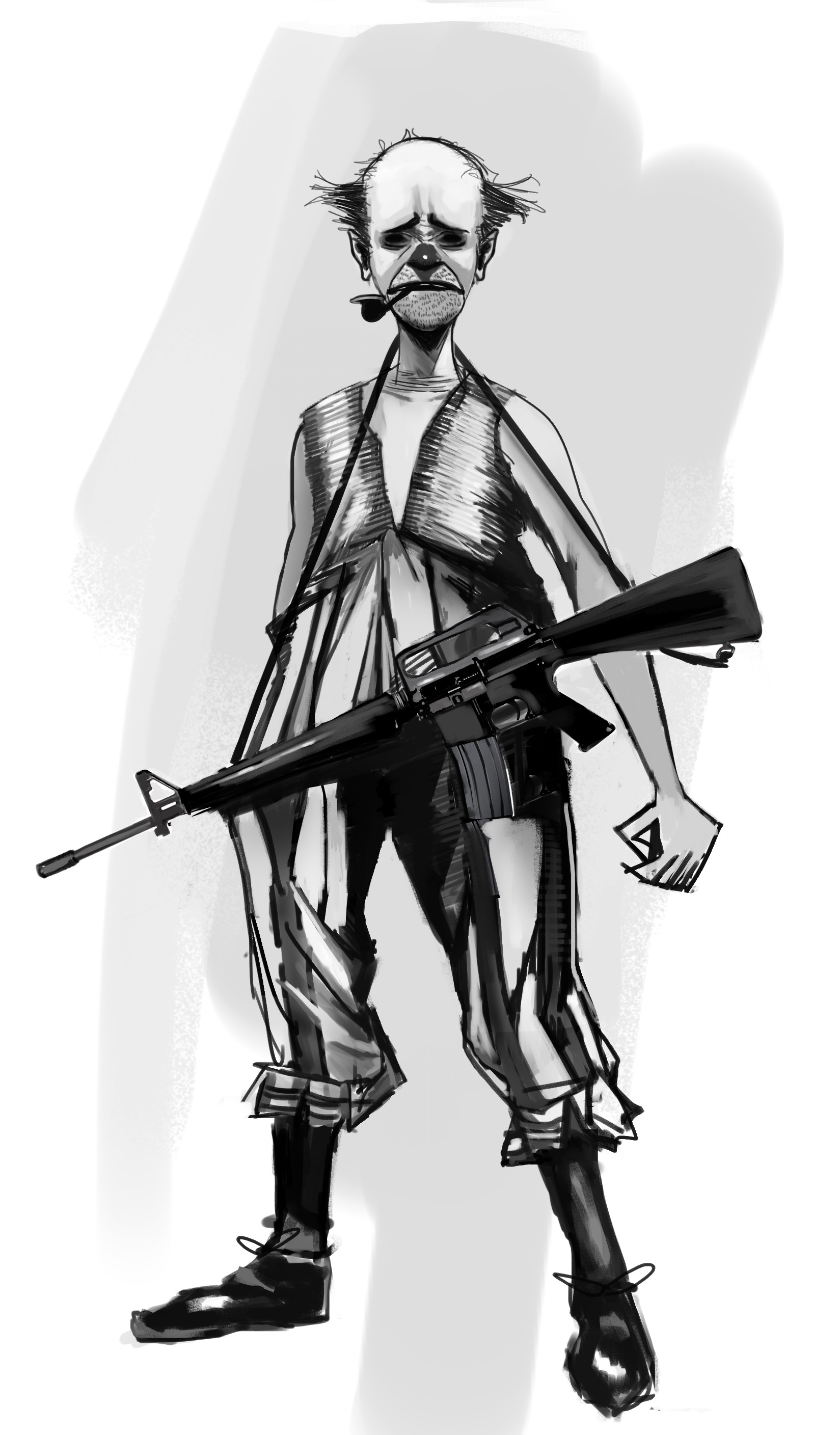 ArtStation - Unhappy clown