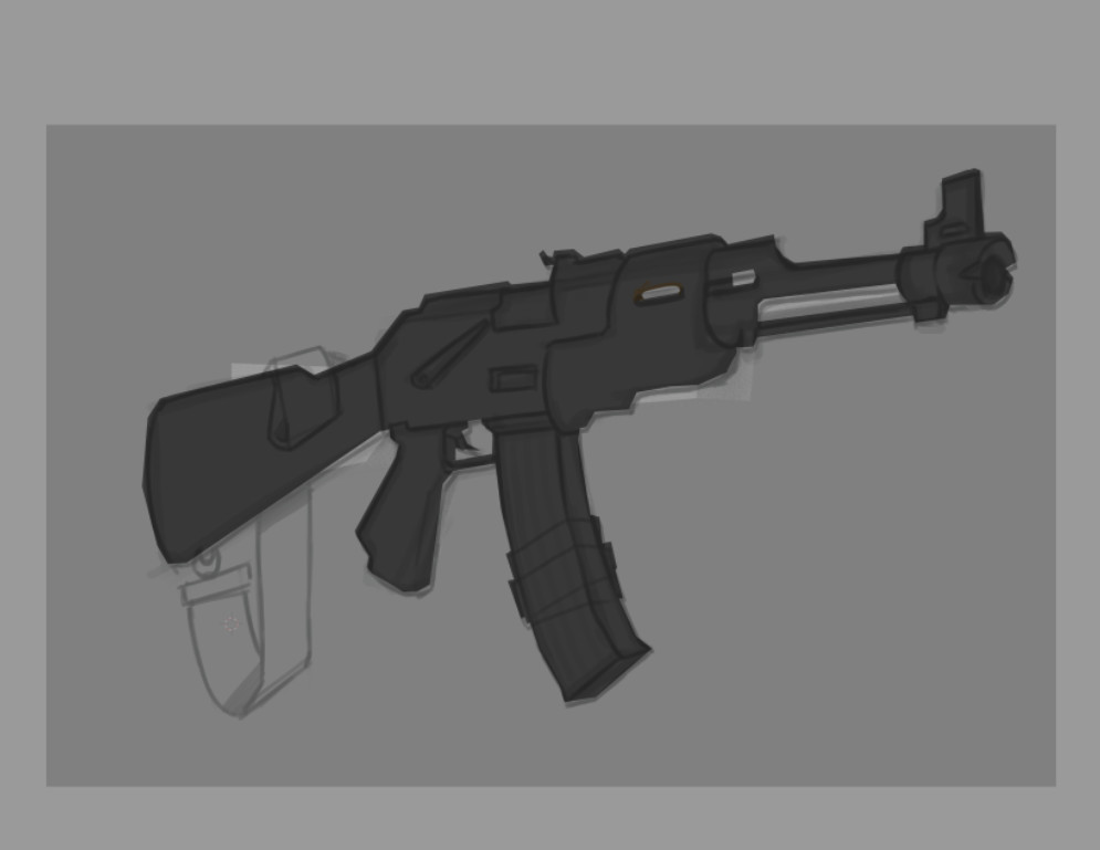 Dessin Ak 47 3d