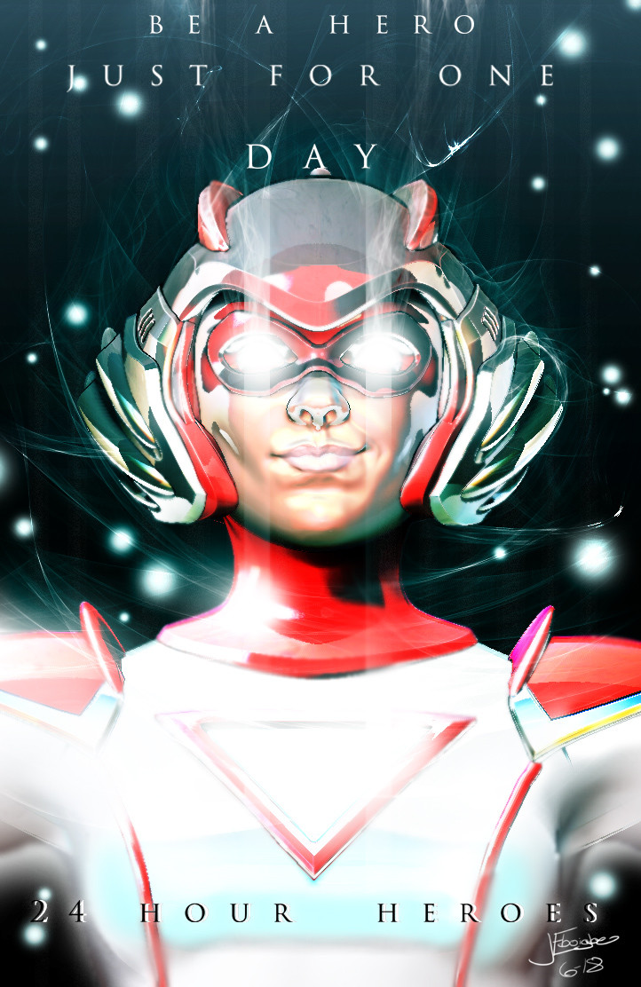 ArtStation - 24 HOUR HEROES PIN -UP 3