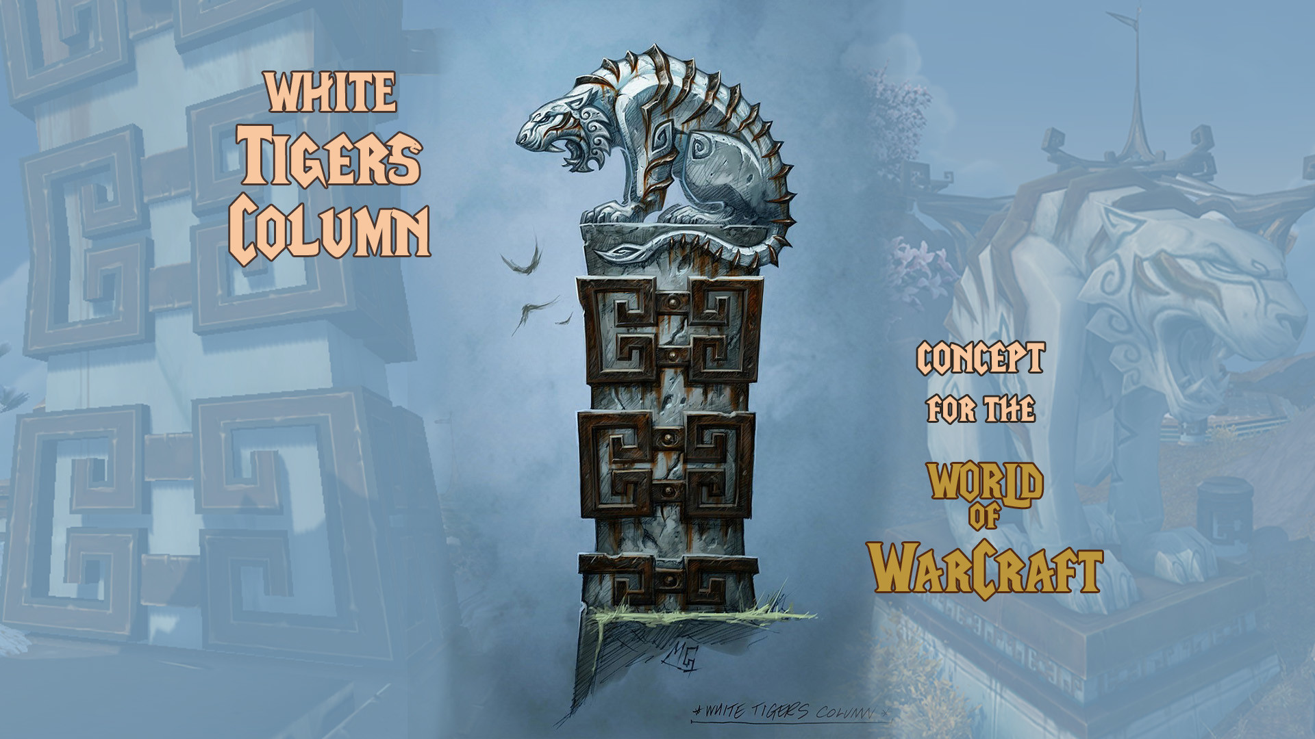 ArtStation - White Tigers Column