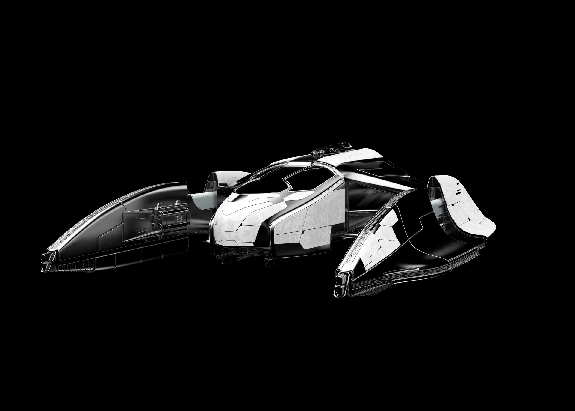 ArtStation - "Streamlined"-spaceship class Fighter
