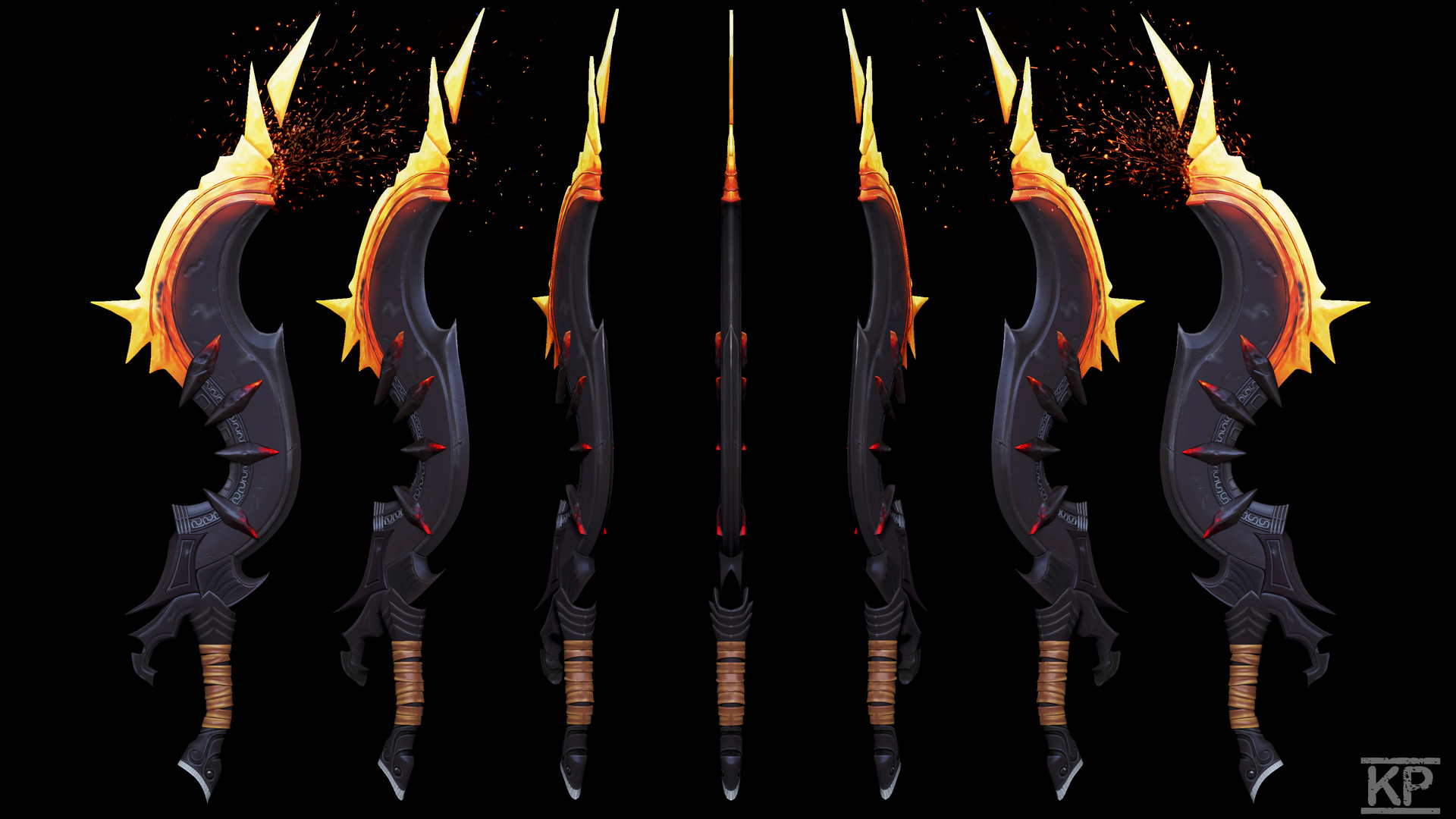 ArtStation - Burning Iron Sword