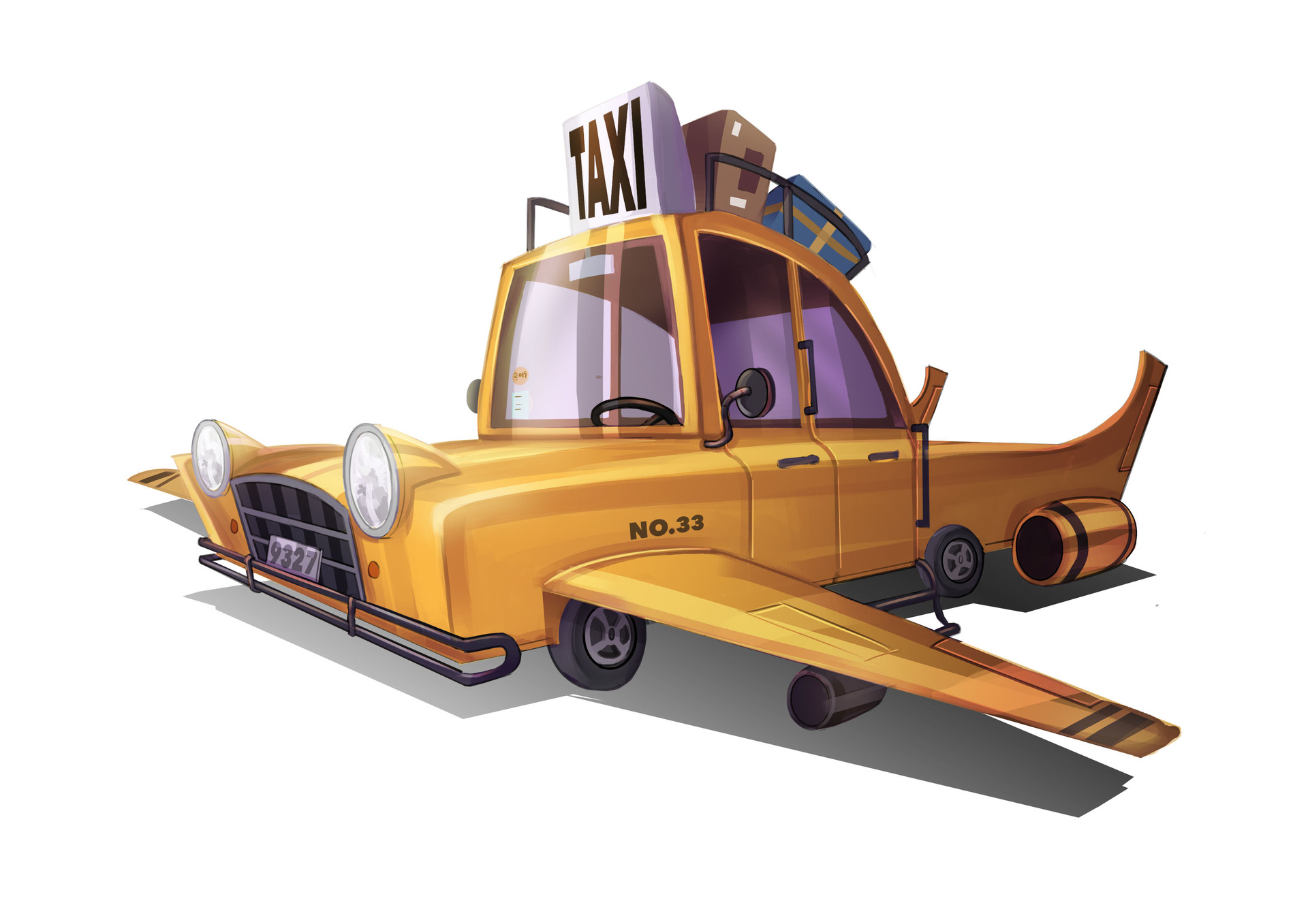 ArtStation - Flying taxi