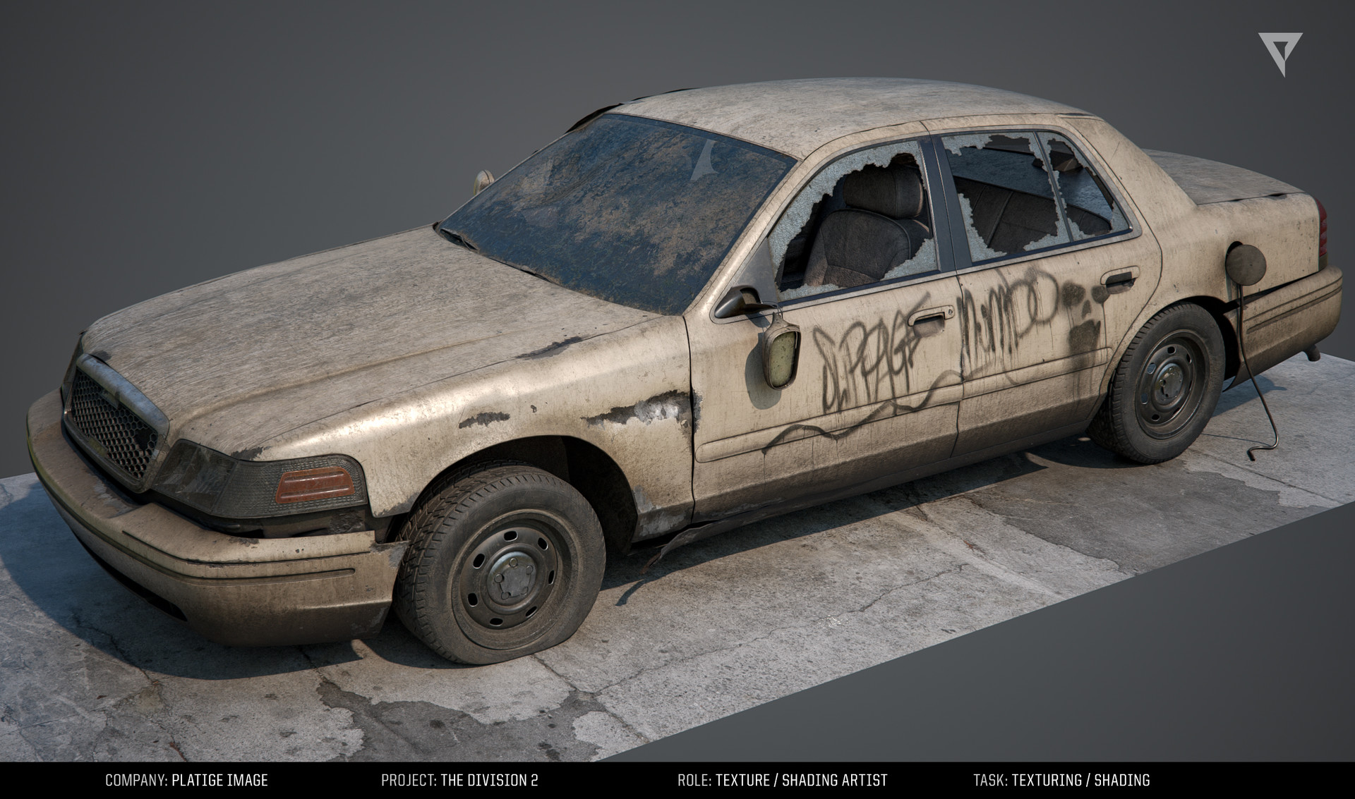 Tomasz Kawecki - The Division 2 Ford Victoria car texturing