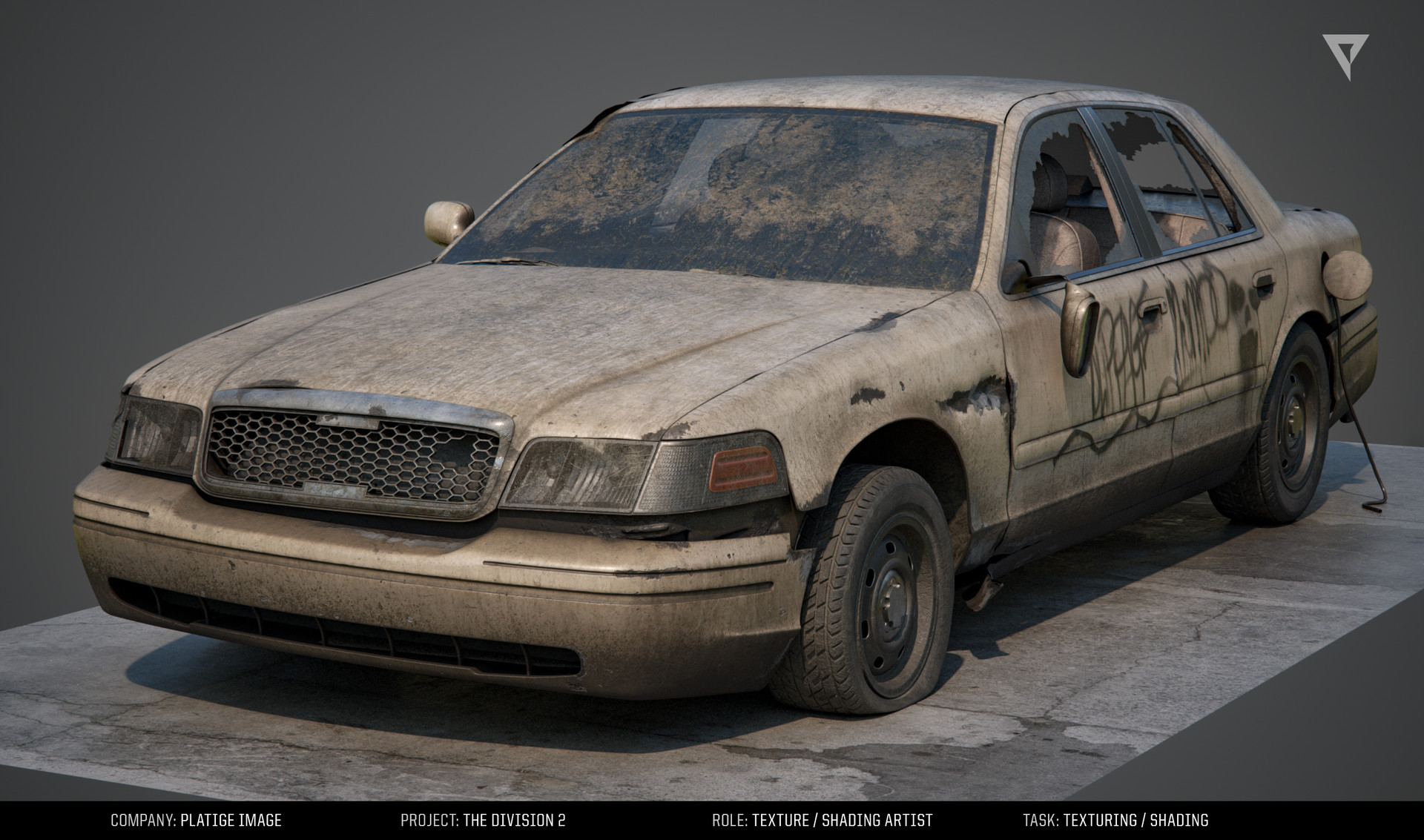 Tomasz Kawecki - The Division 2 Ford Victoria car texturing