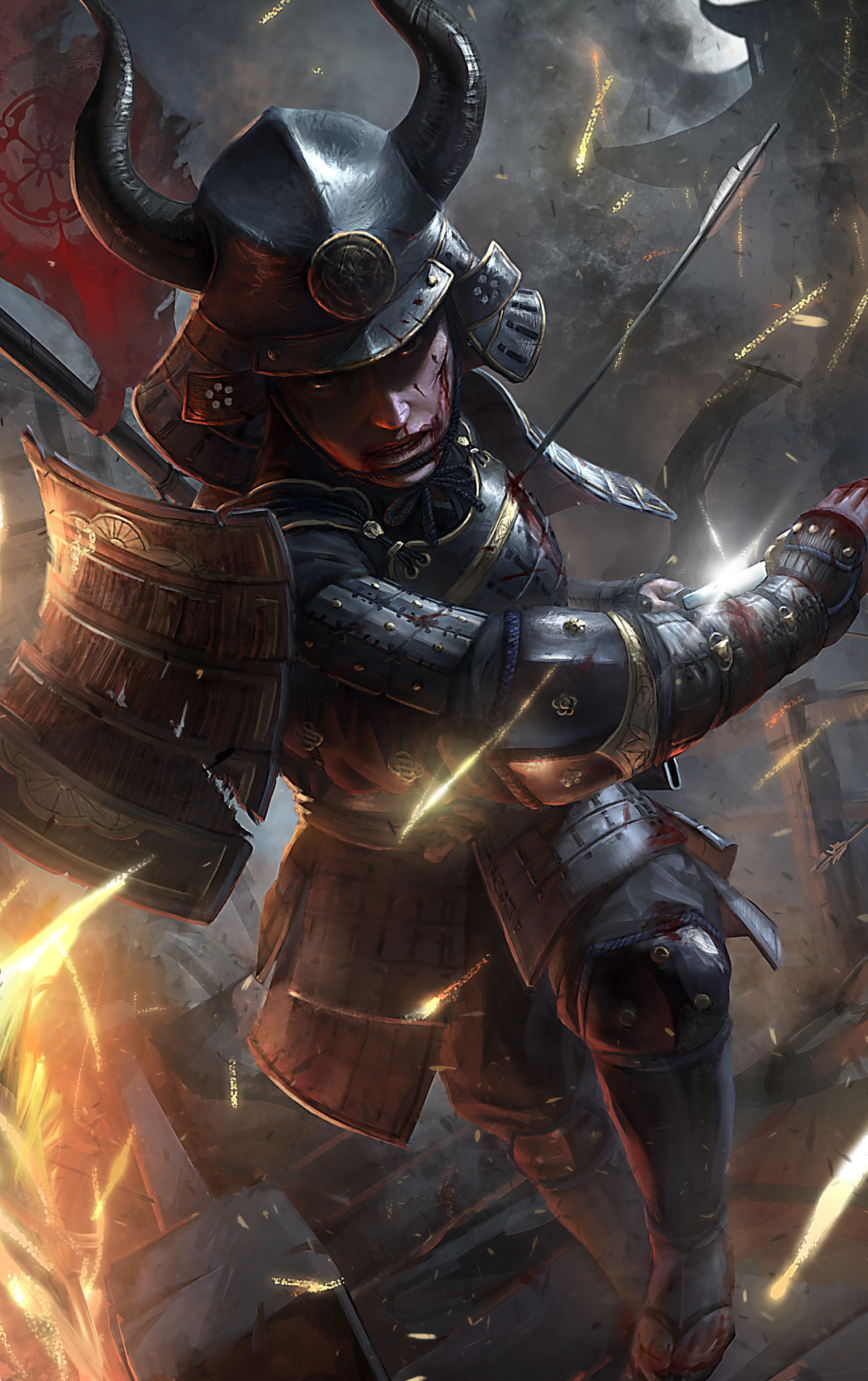 ArtStation - The blood of the Samurai