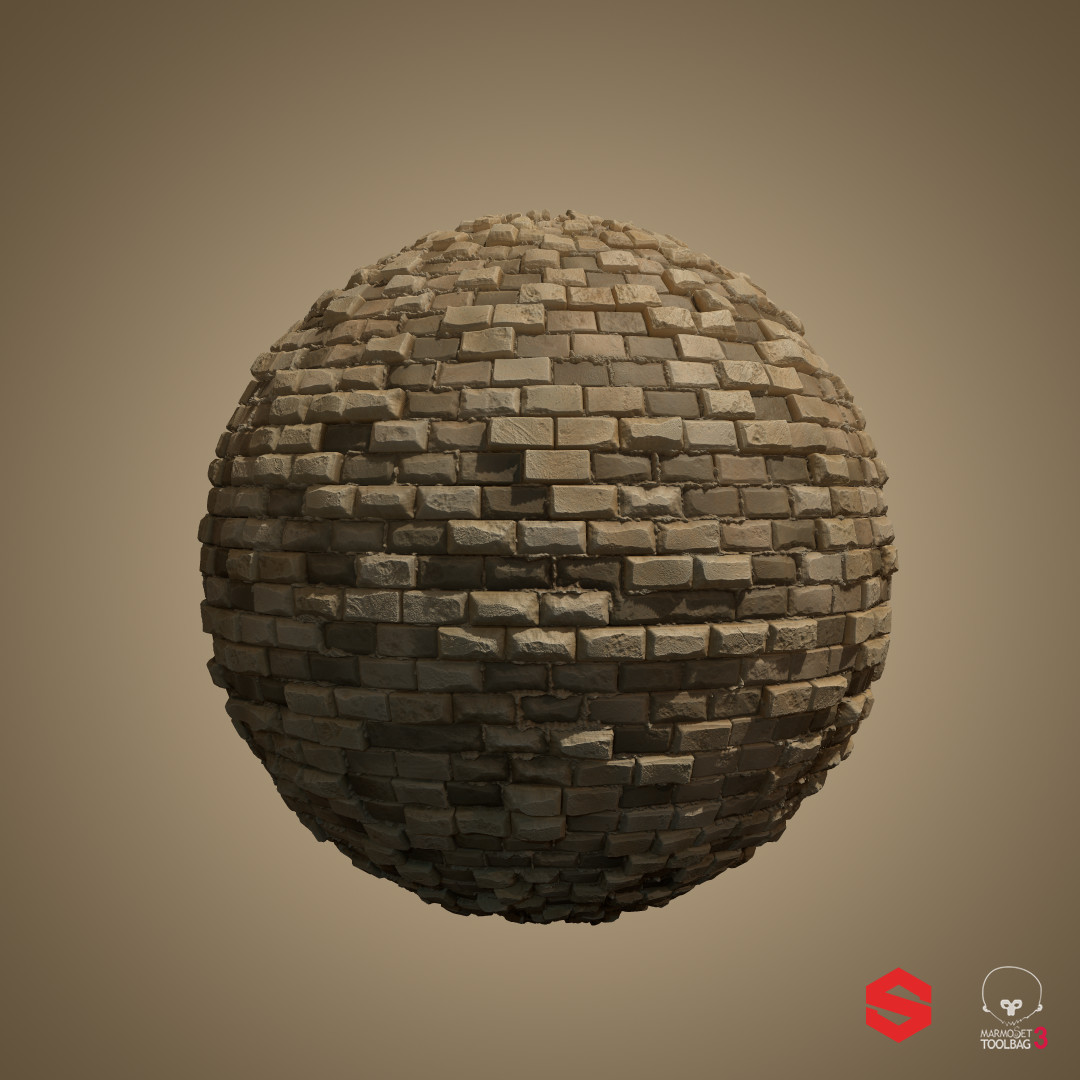 ArtStation - Brick Wall - Substance Designer