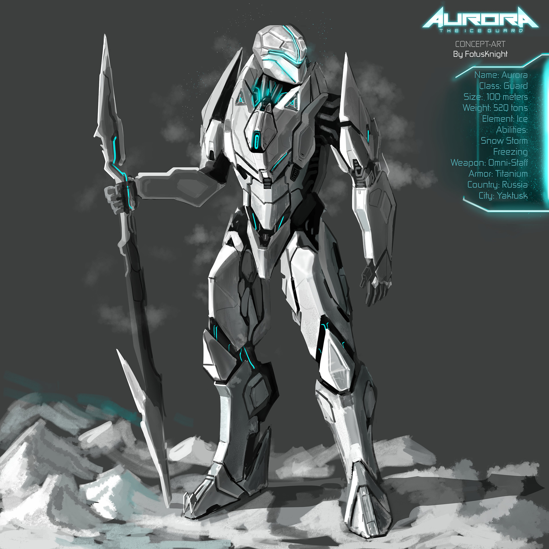 ArtStation - AURORA, The Ice Guard