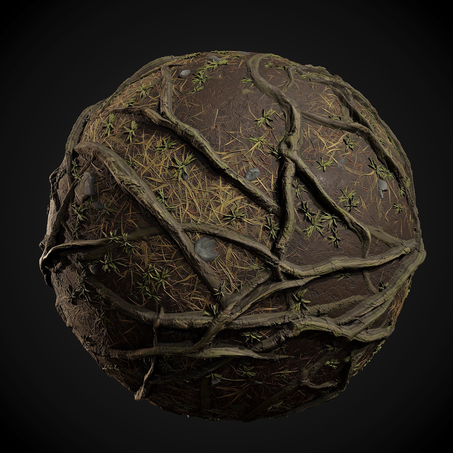 Yulu Xue - Forest Roots - Substance Designer Material