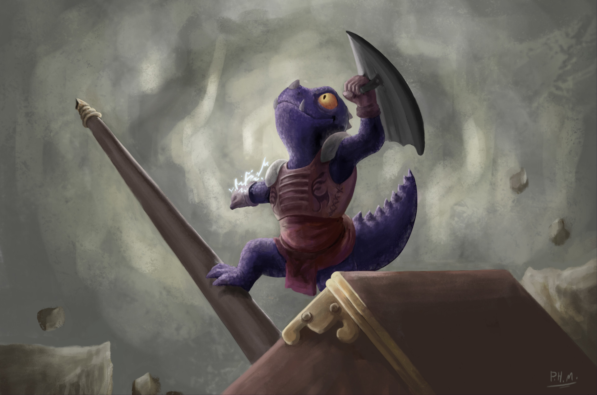 ArtStation - Lizard warrior