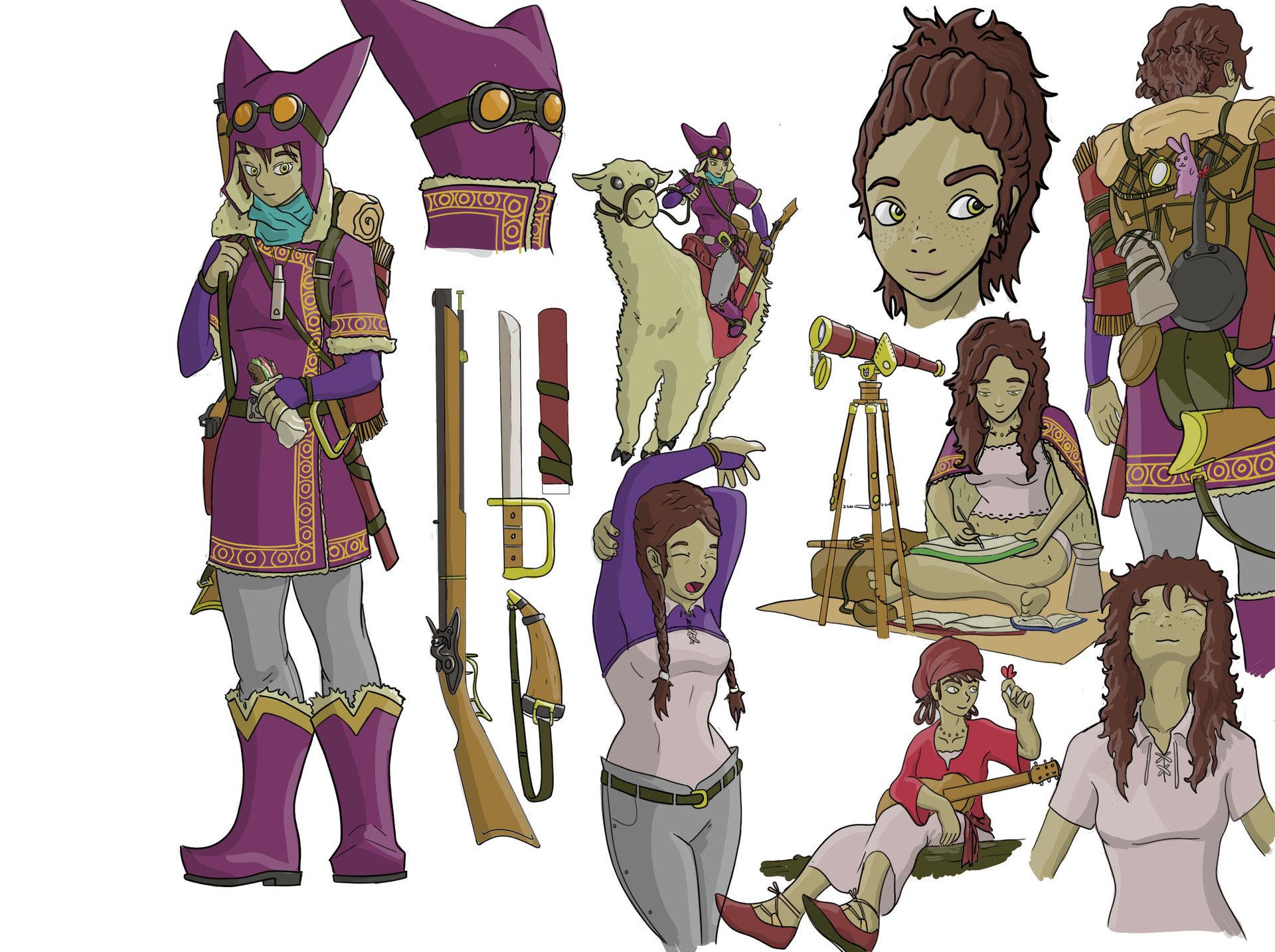 ArtStation - Yoyo the Explorer, character design