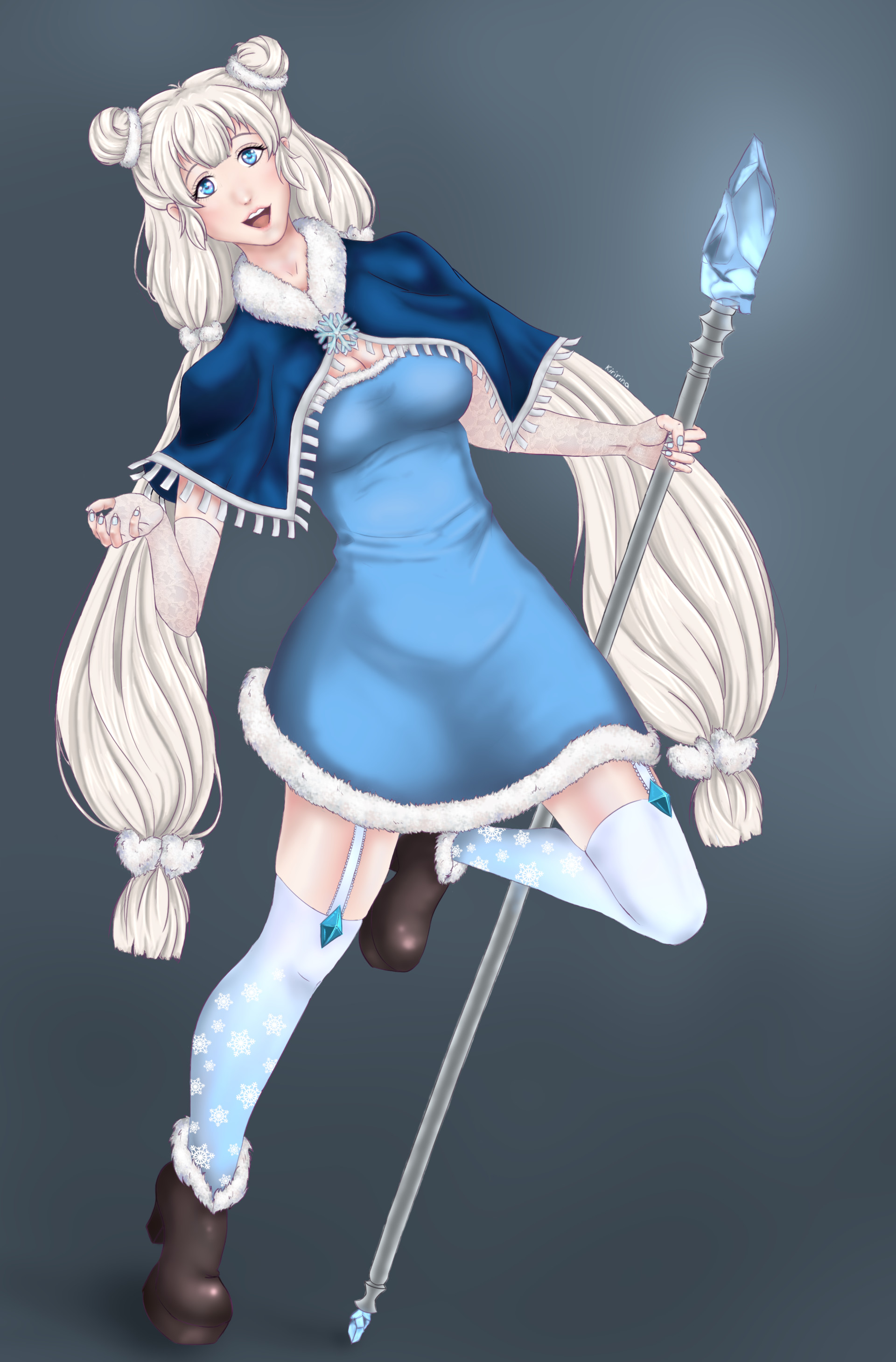 ArtStation - Snow mage princess "Kiyuko"