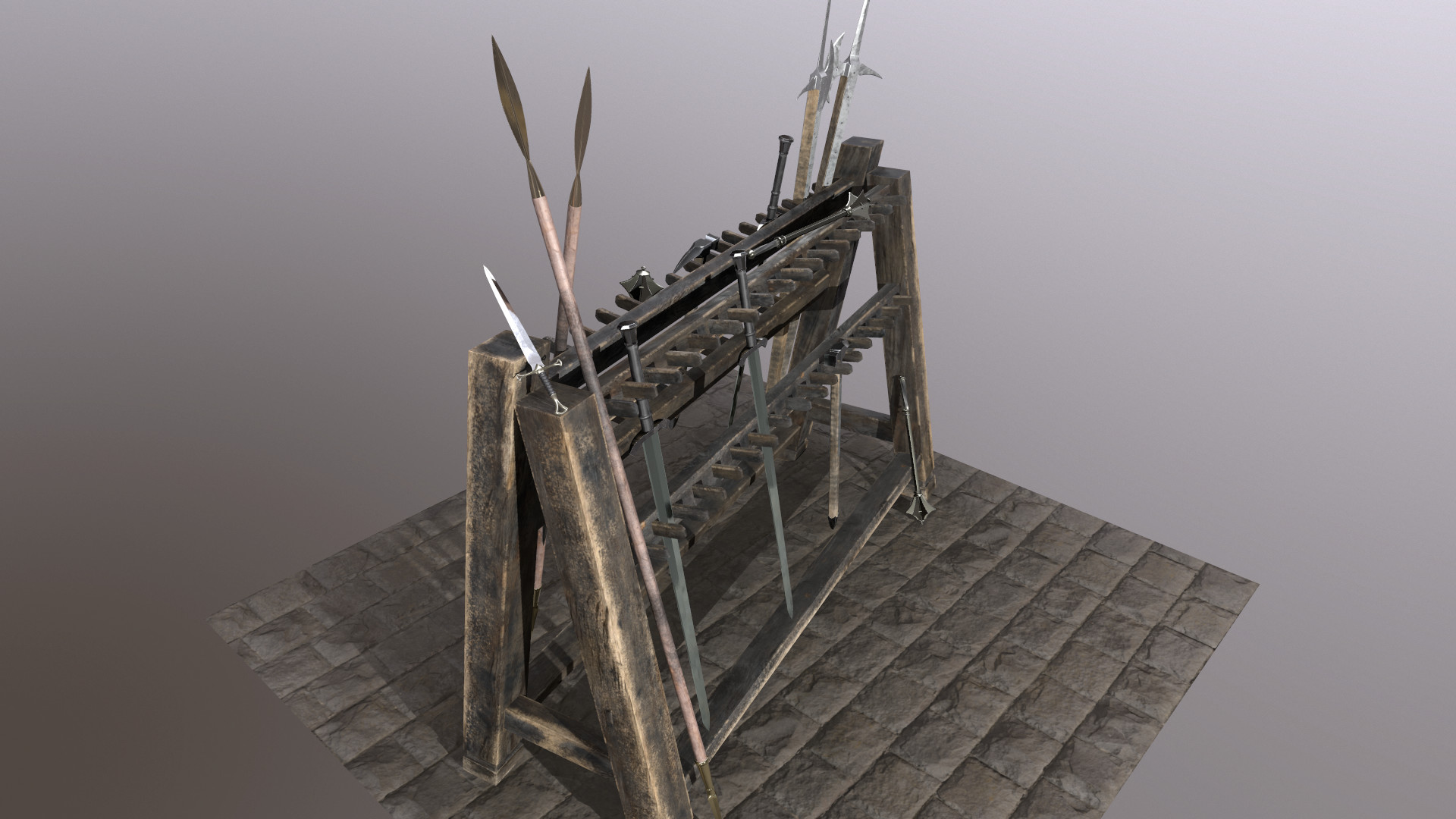ArtStation - Weapon Rack
