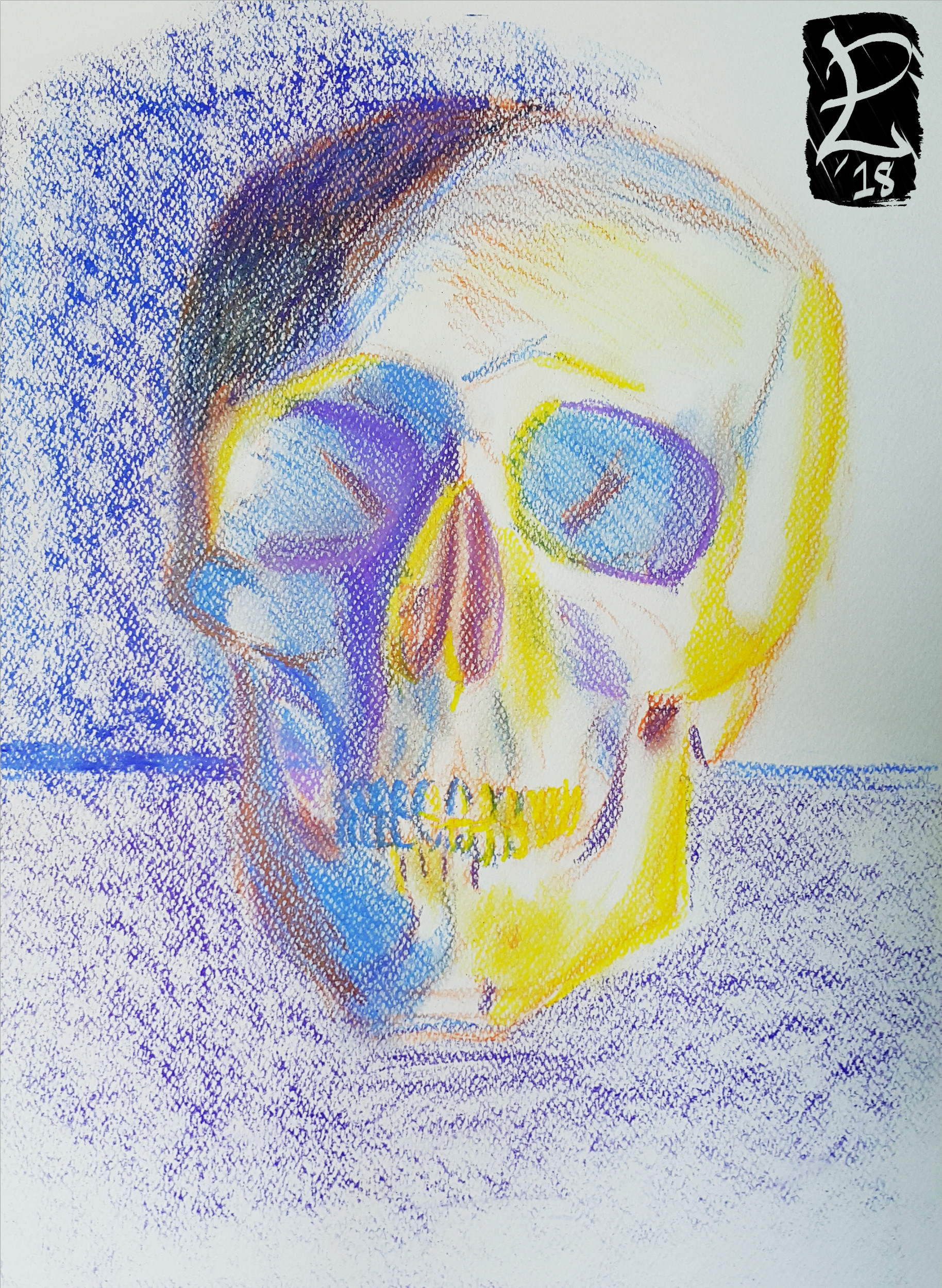 ArtStation - Psychedelic Skull