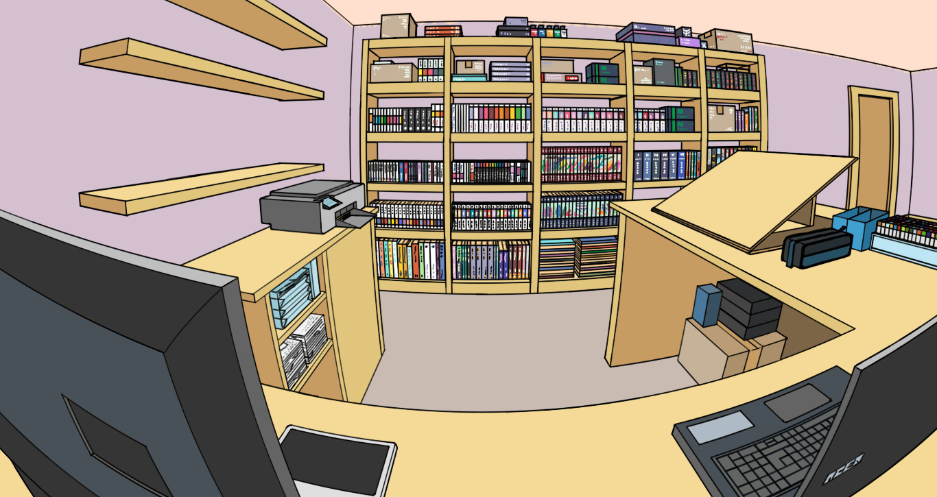 ArtStation - Cenário simples para Animação (animation background)