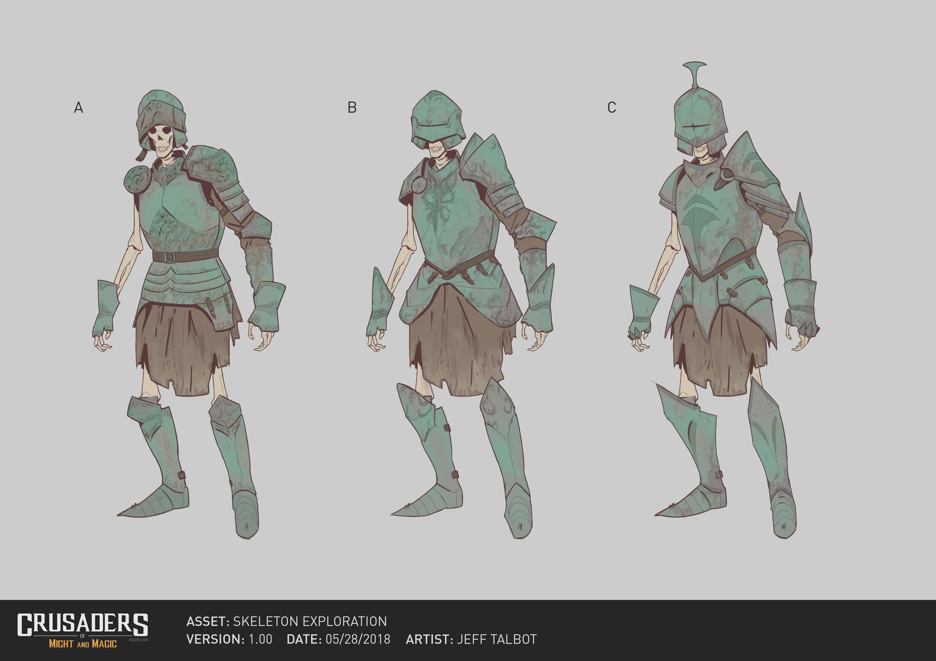 Jeff Talbot - Base Skeleton Armour - Crusaders of Might and Magic Redesign