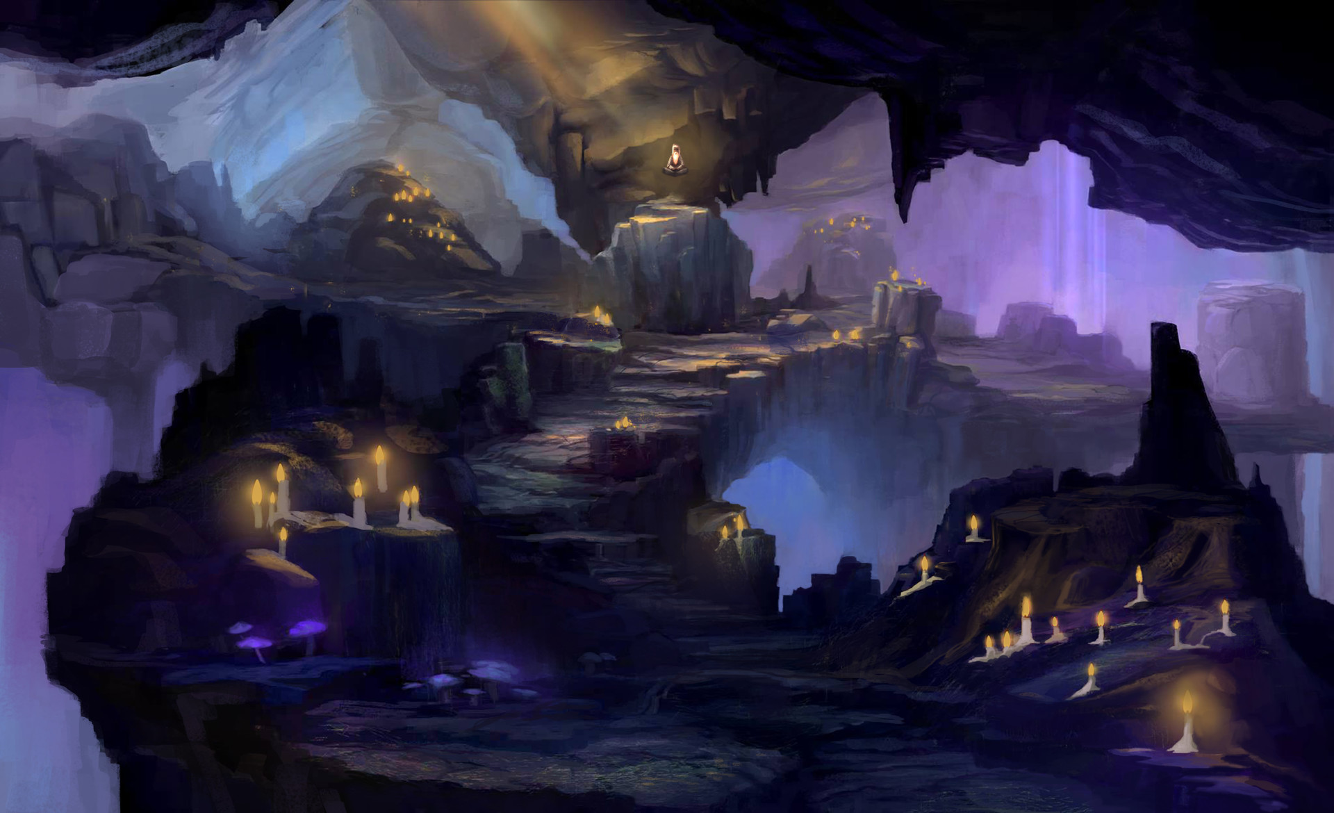 ArtStation - candle cave