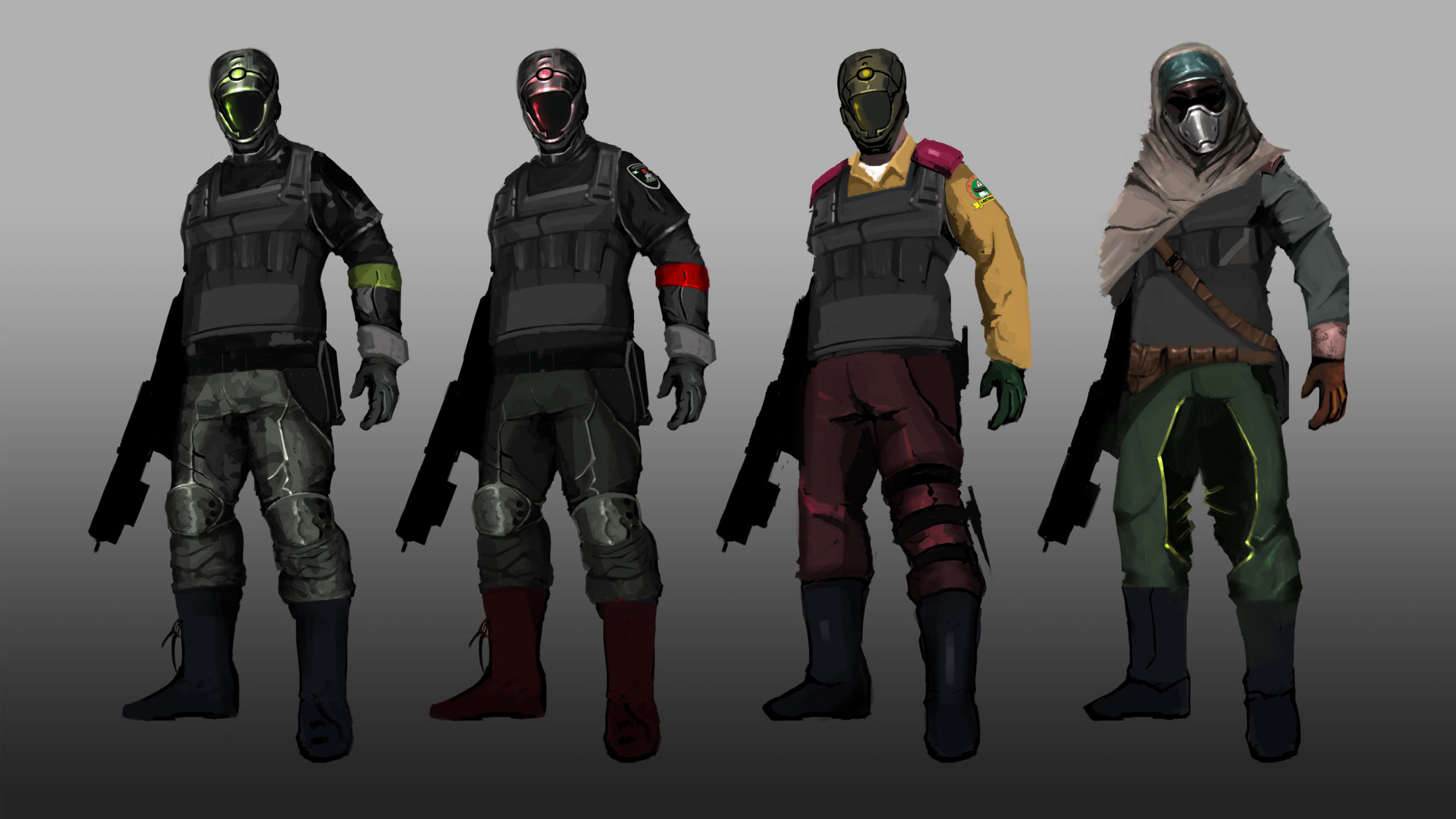 ArtStation - Character concepts\lastma-riot police