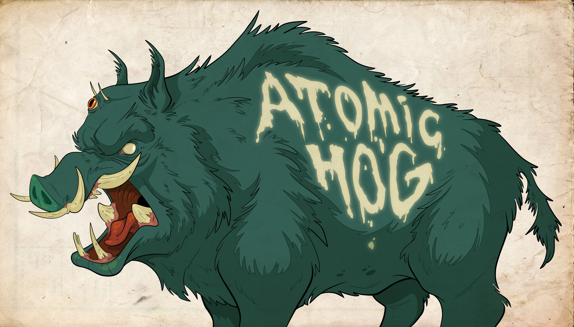 ArtStation - Atomic Hog Banner (side view), David Lee