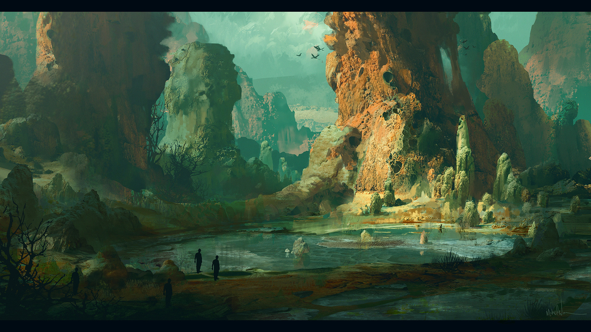 Sulphur Spring by Michael Pedro : r/ImaginaryLandscapes
