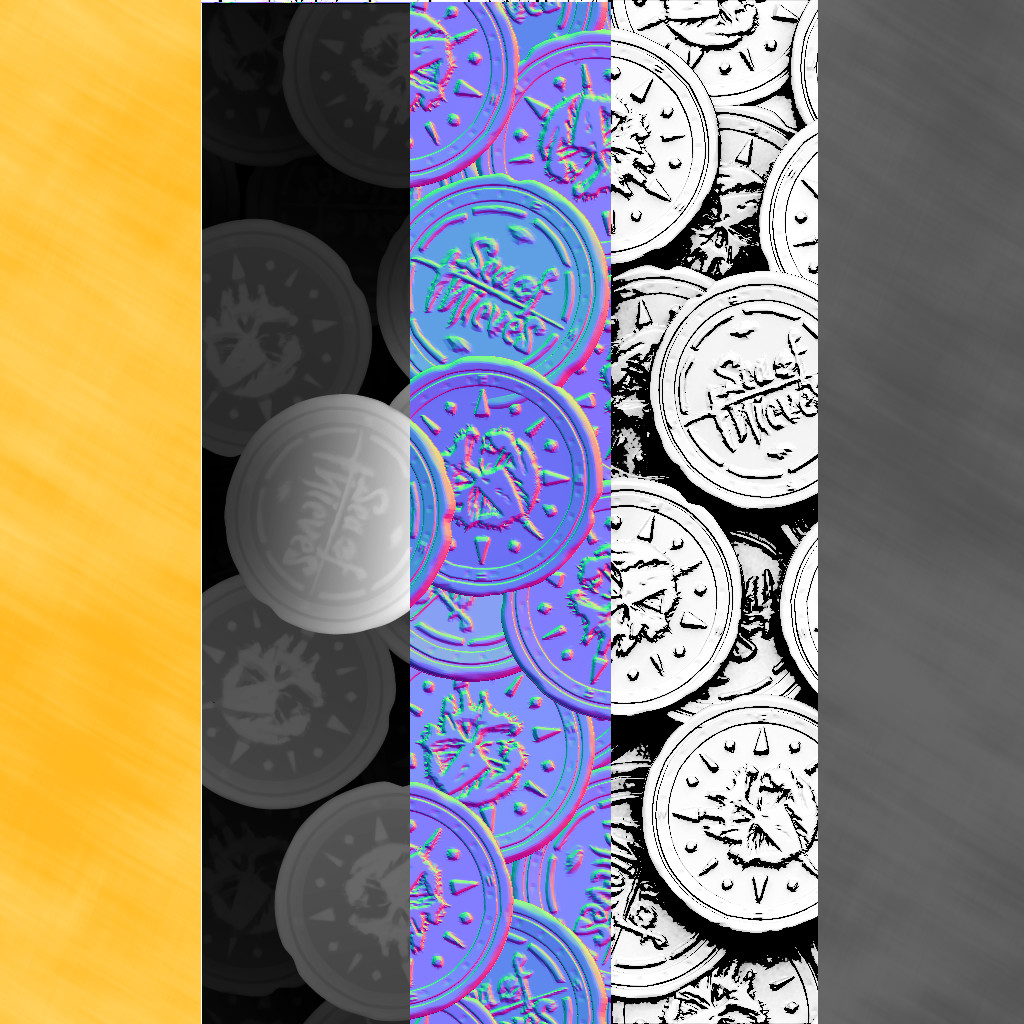 Chris Turvey - Pirate doubloons material (Sea of thieves fan art)